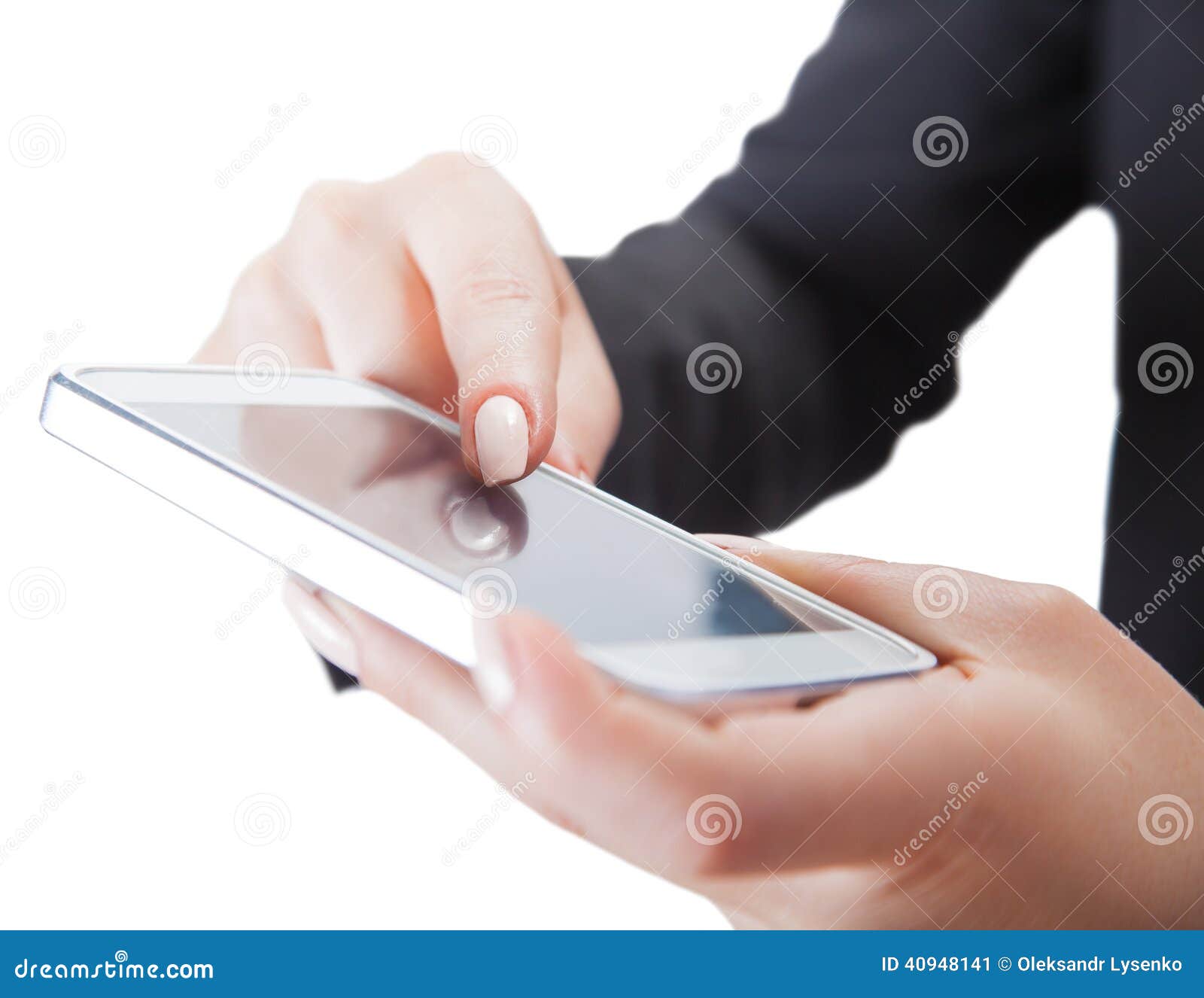 Phone in hand stock image. Image of person, background - 40948141