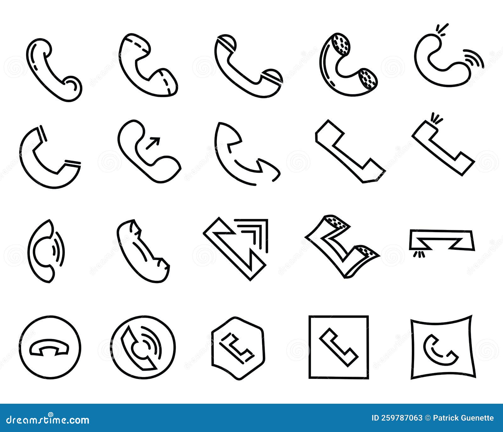 Phone Handles Decorative, Icon Stock Vector - Illustration of abstract ...