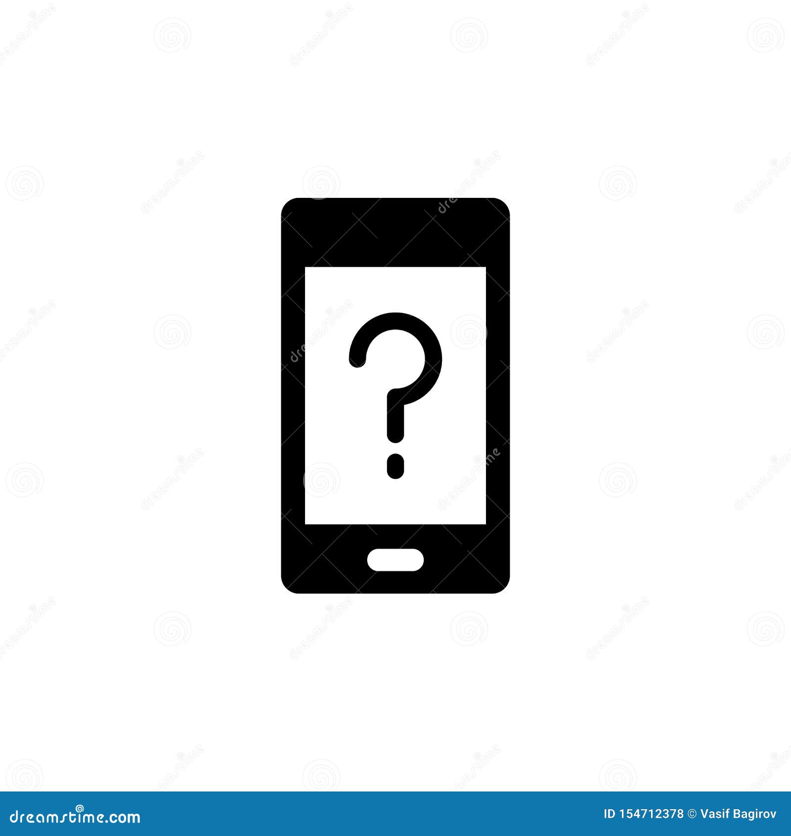 Phone, Help Vector Icon. Simple Element Illustration from UI Concept ...