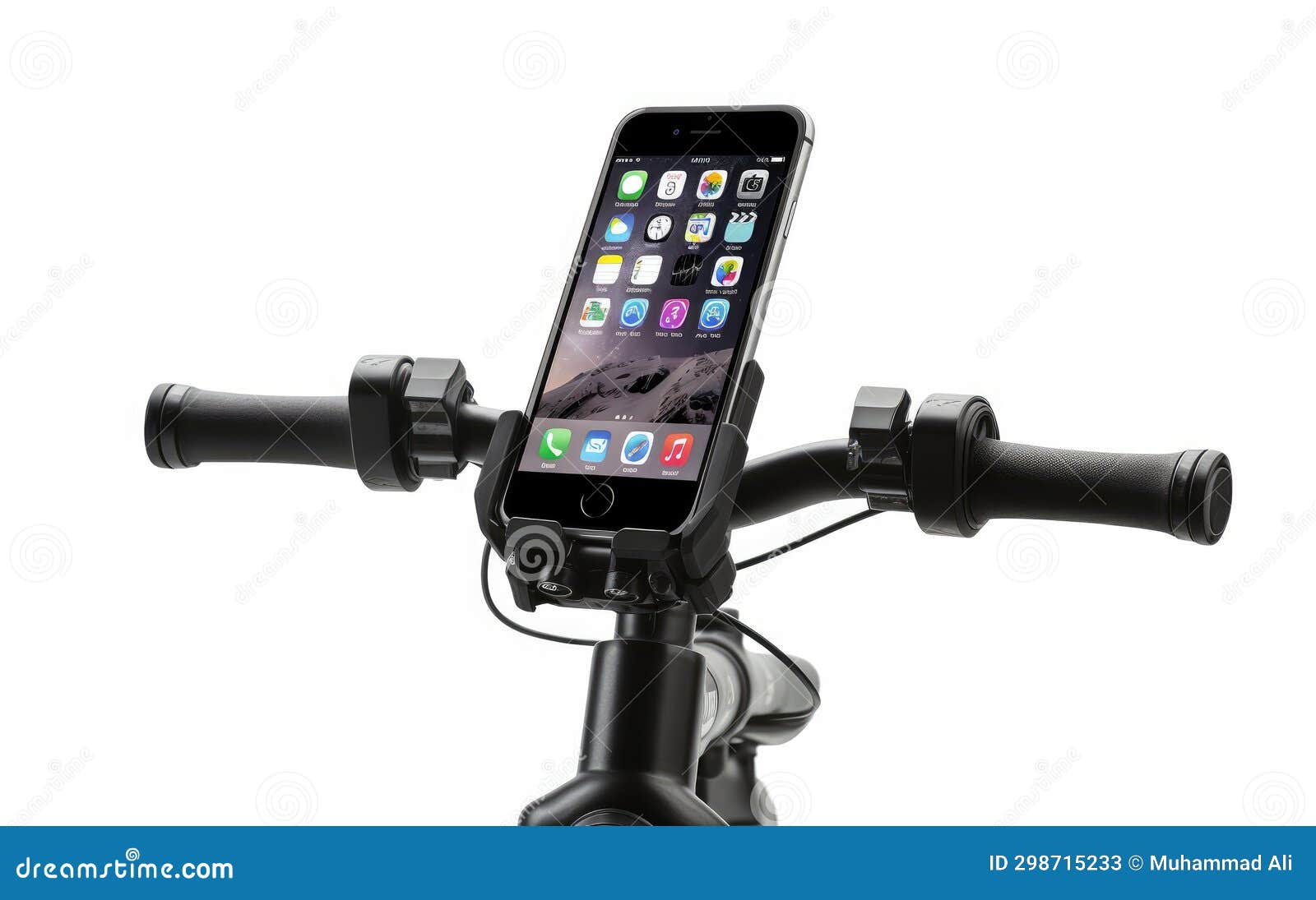 Phone Holder Technology Isolation on White Background Stock ...