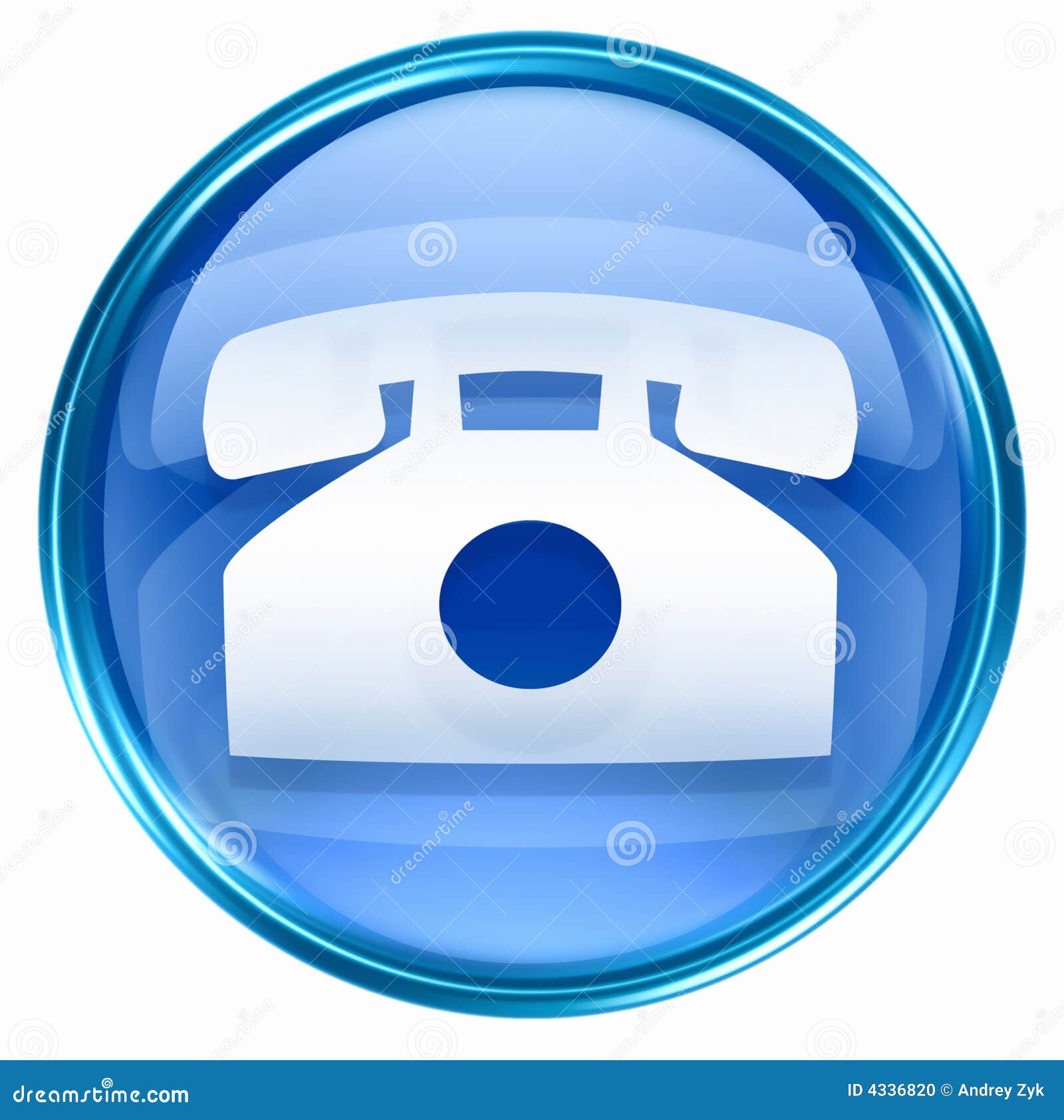 Phone icon blue stock illustration. Illustration of electronic - 4336820