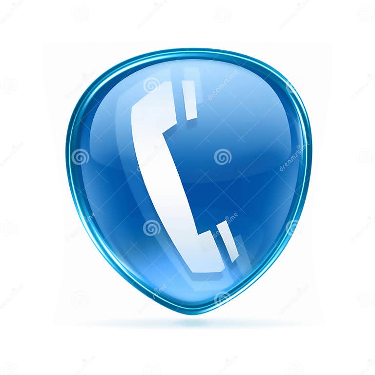 Phone icon blue. stock illustration. Illustration of telecommunication ...