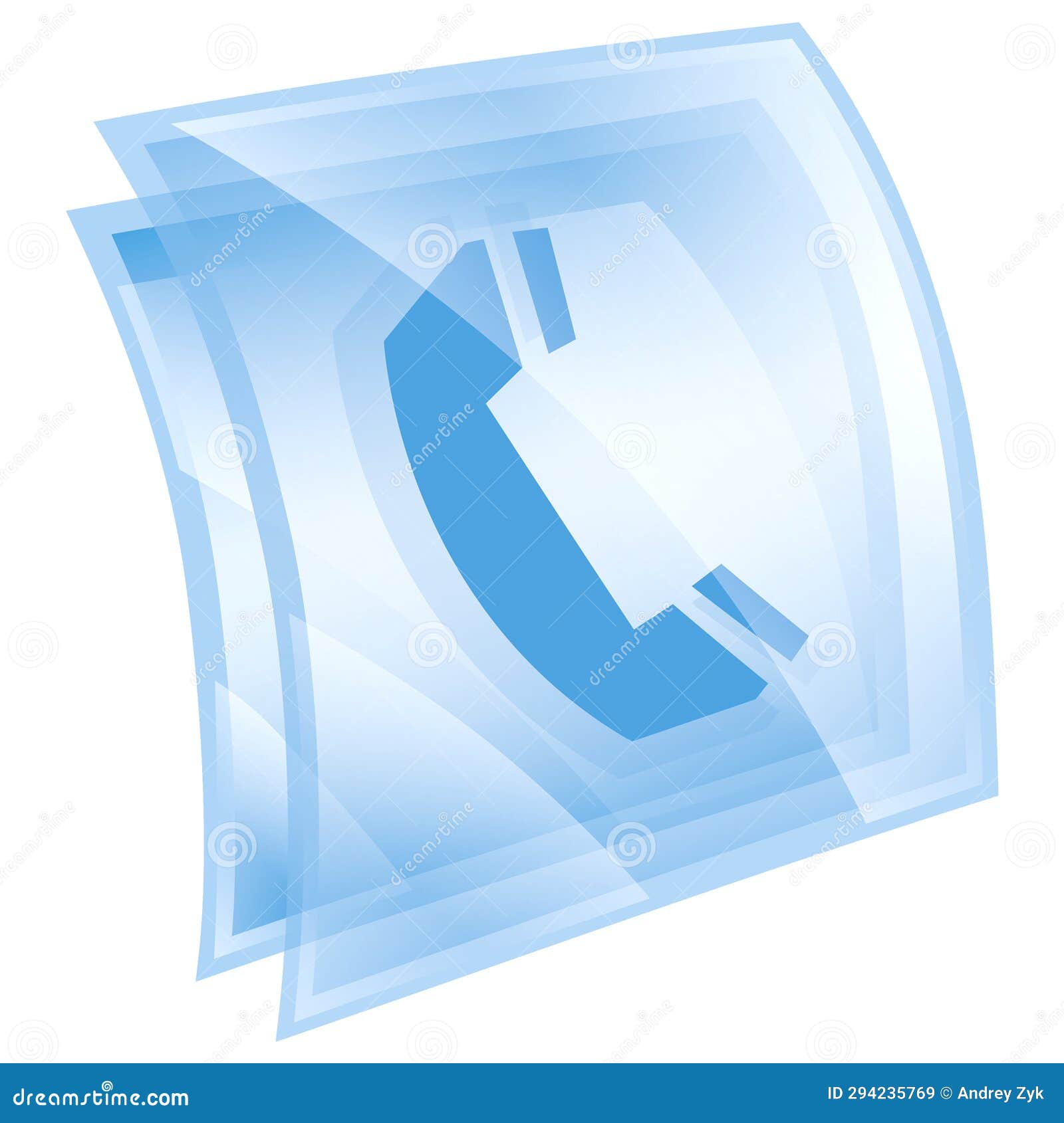 Phone icon blue stock illustration. Illustration of center - 294235769