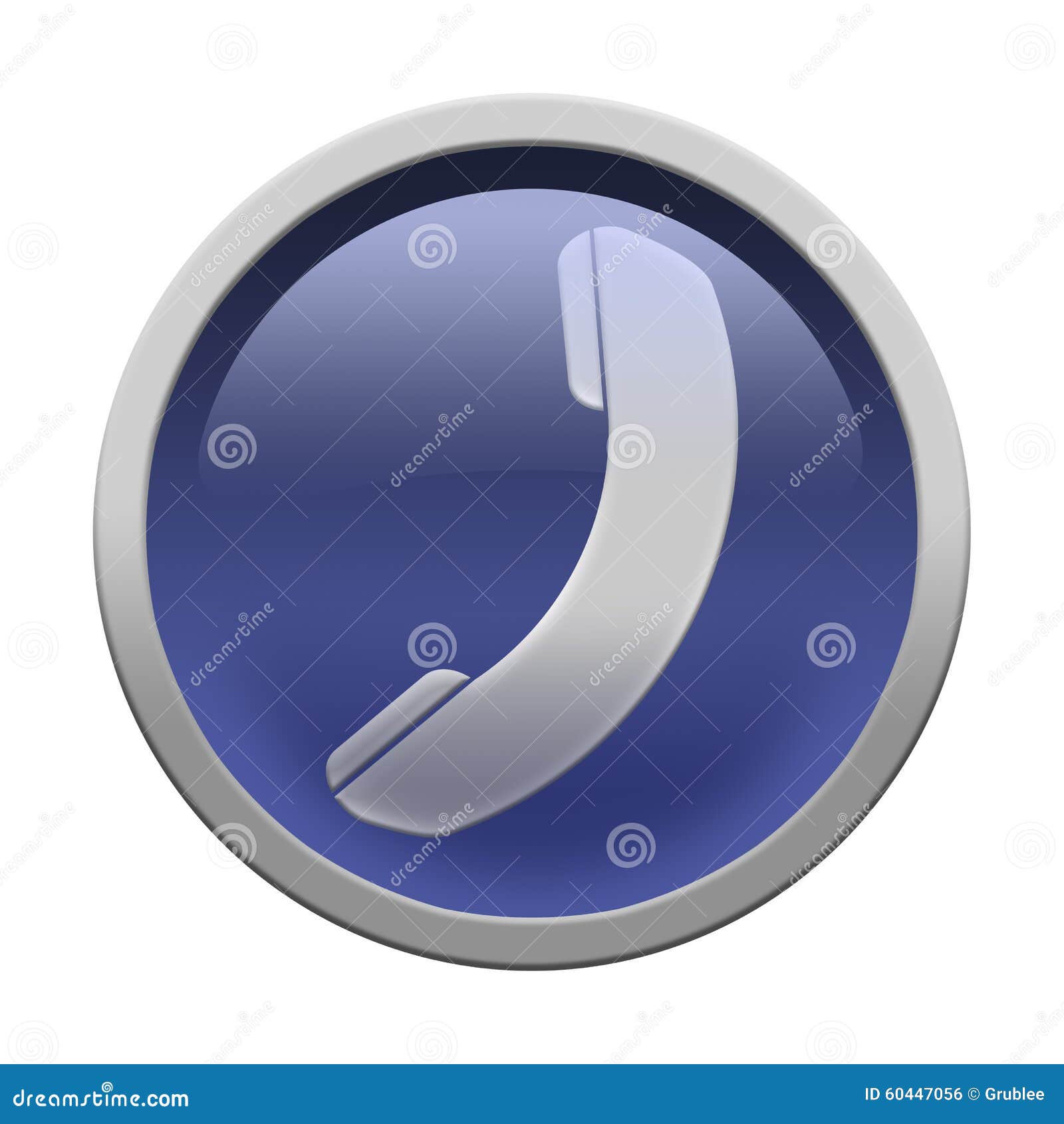 Phone icon button stock illustration. Illustration of simple - 60447056
