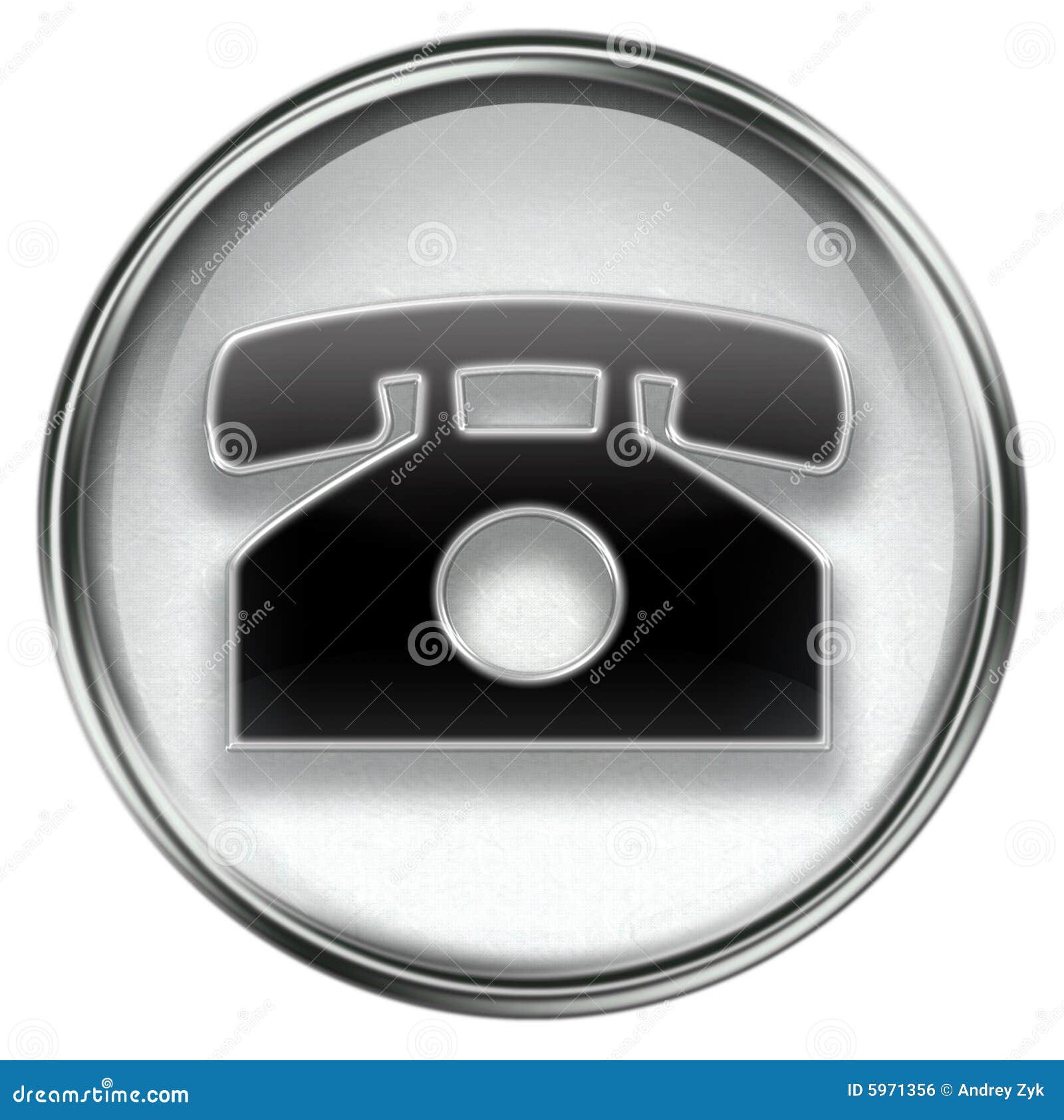 Phone icon grey stock illustration. Illustration of cable - 5971356