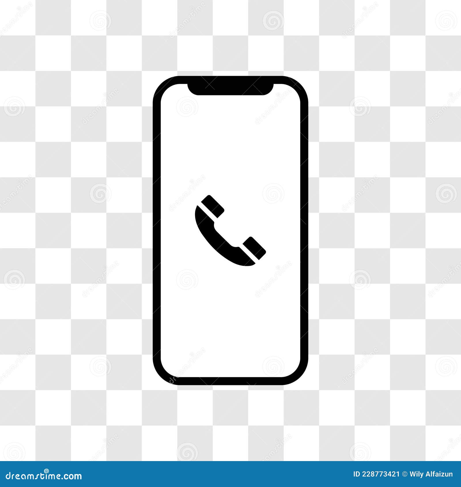 Icon Handphone Isolated On White Background. Cartoon Vector ...