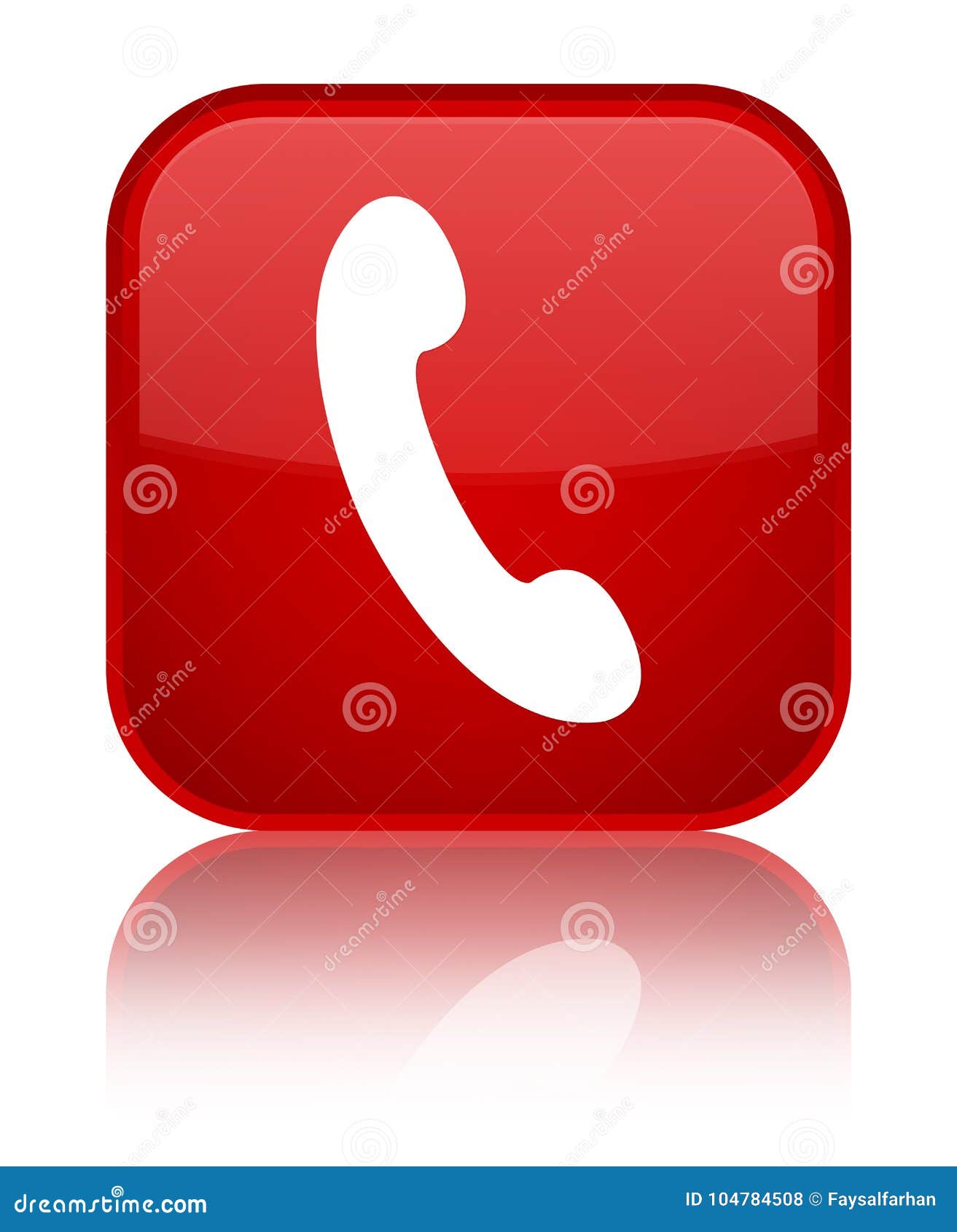 Phone Icon Special Red Square Button Stock Illustration - Illustration ... Phone Icon Special Red Square Button Stock Illustration - Illustration ...