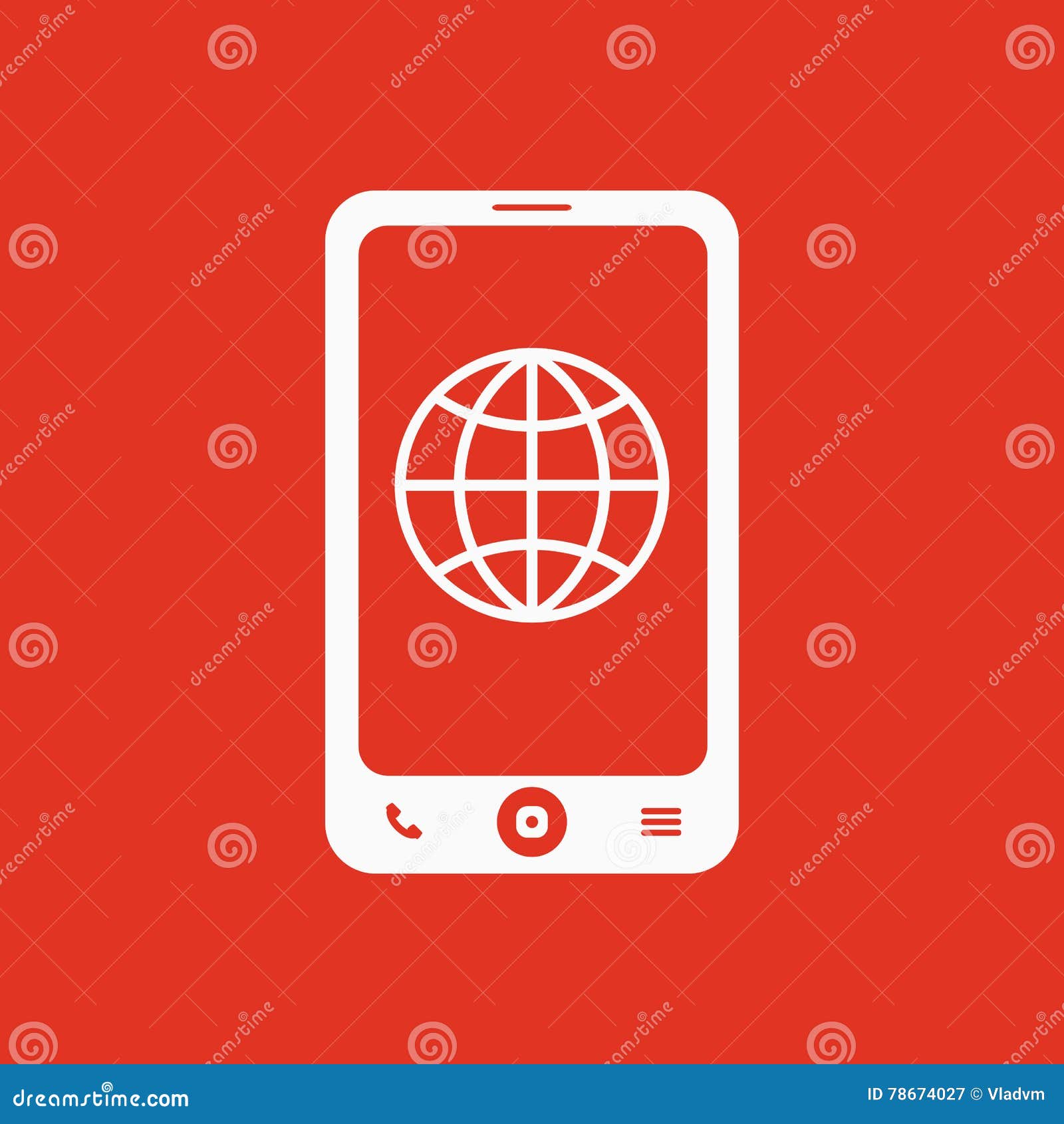 The Phone Icon. Network Symbol Stock Vector - Illustration of cell ...