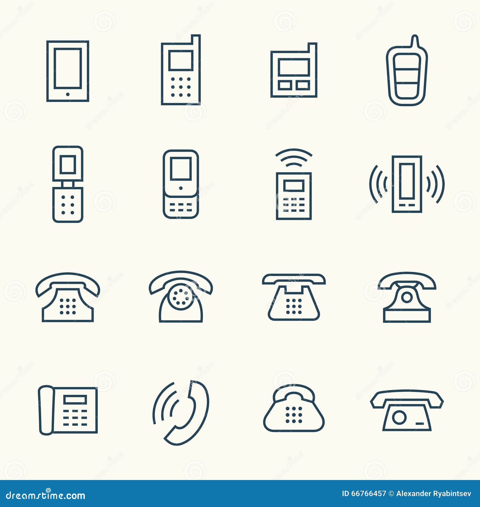 Phone icon set stock vector. Illustration of modern, phone - 66766457