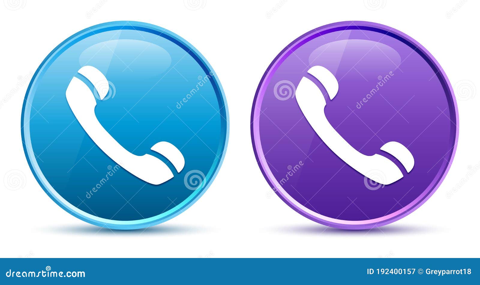 Phone Icon Sleek Soft Round Button Set Illustration Stock Vector ...
