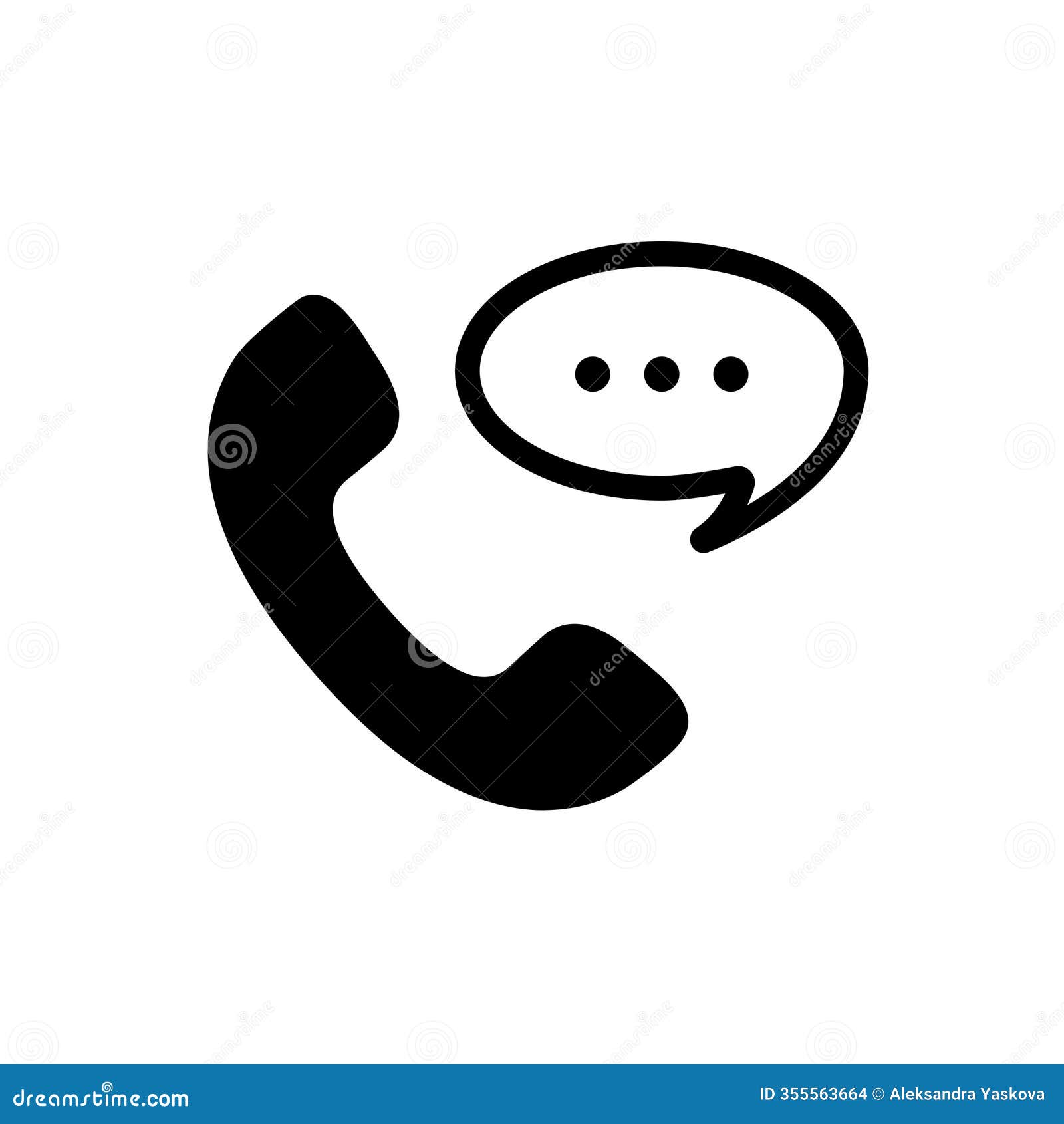 Phone Icon. Talking Symbol. Contact Icon Stock Illustration ...