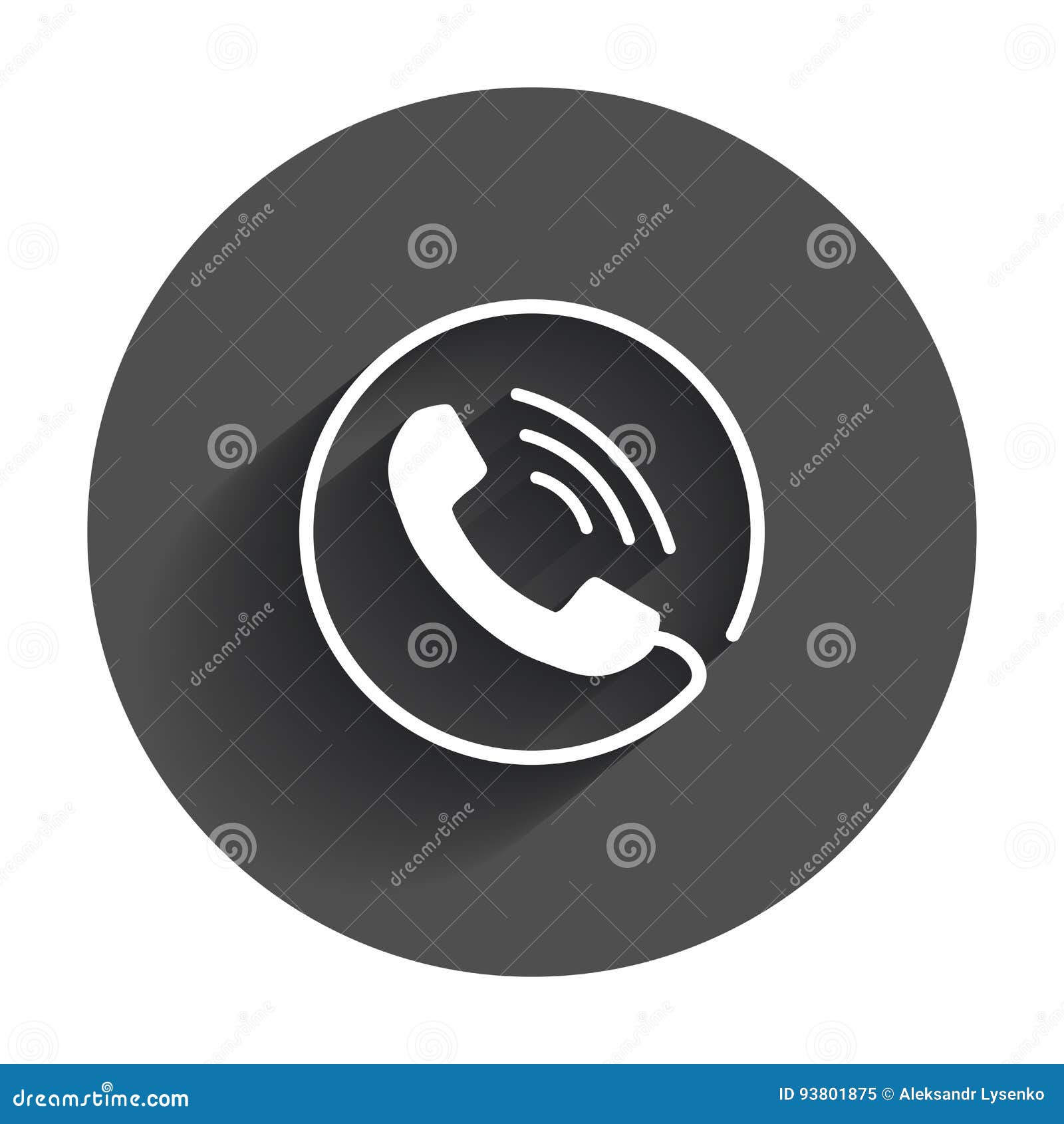 Phone Icon Vector, Contact, Support Service Sign. Stock Vector ...