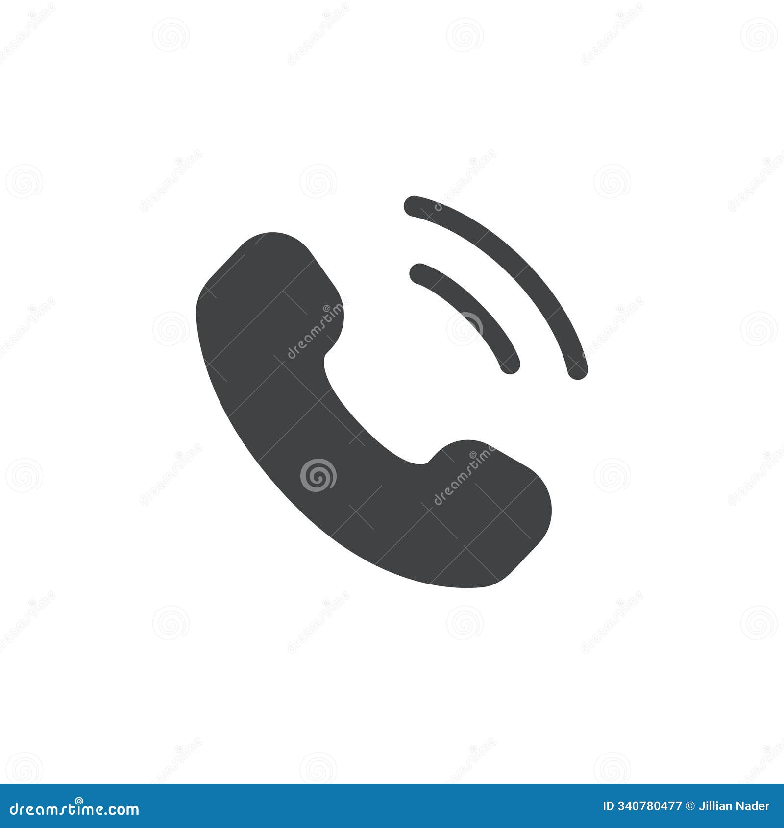 Phone Icon Vector Logo Set Flat Stock Vector - Illustration of thin ...