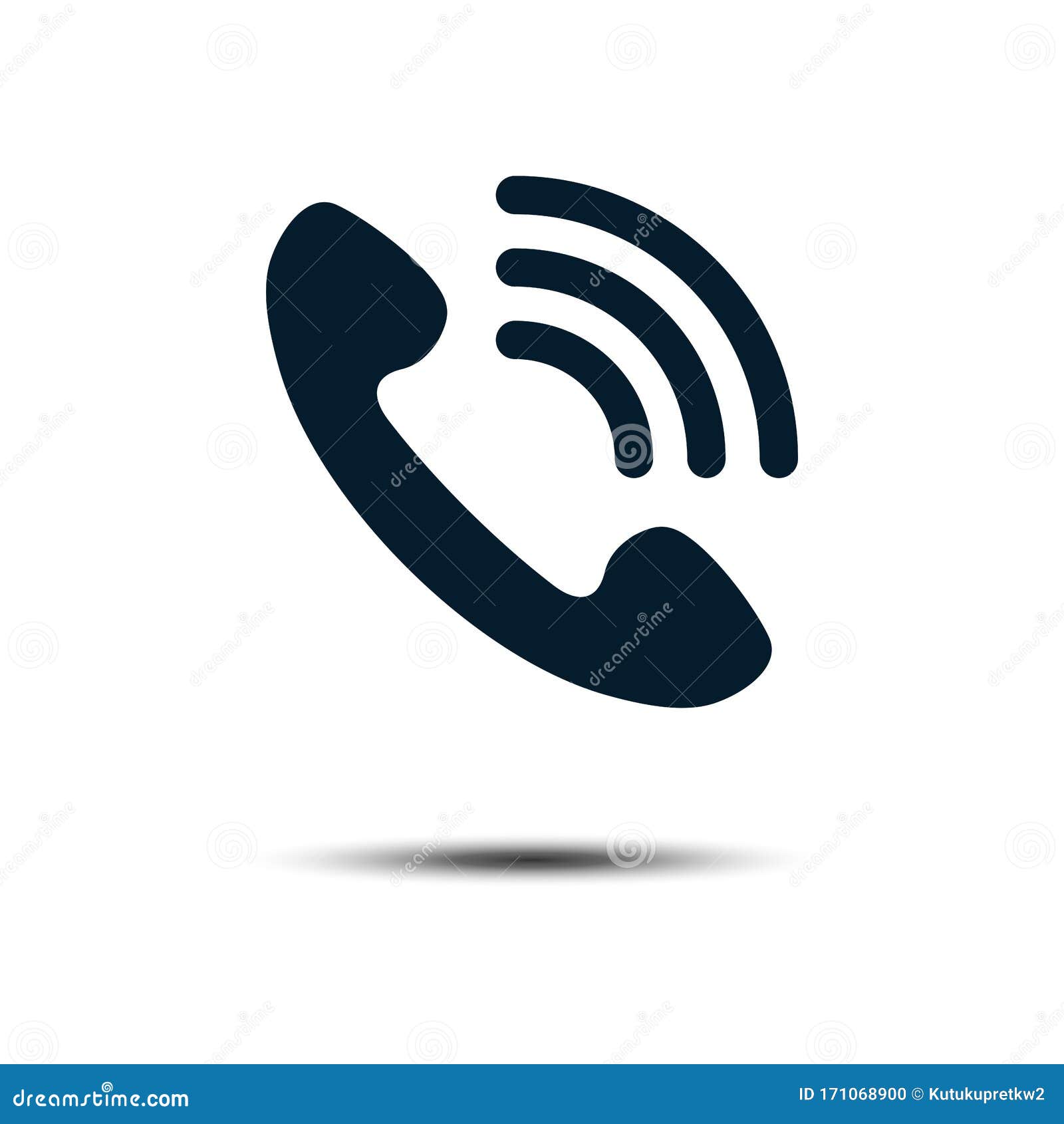 Phone Icon Vector Logo Template. Flat Illustration Trendy Design Stock ...