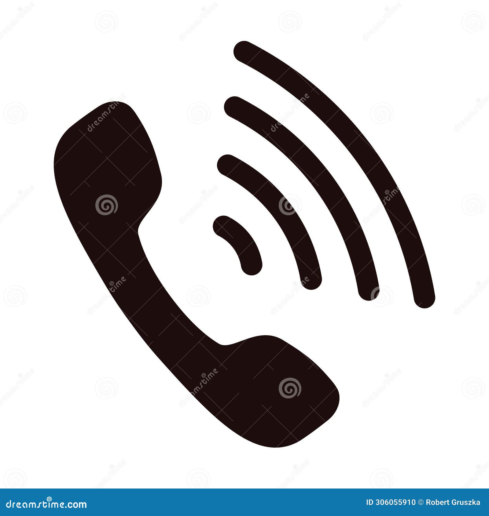 Phone icon stock vector. Illustration of device, logo - 306055910