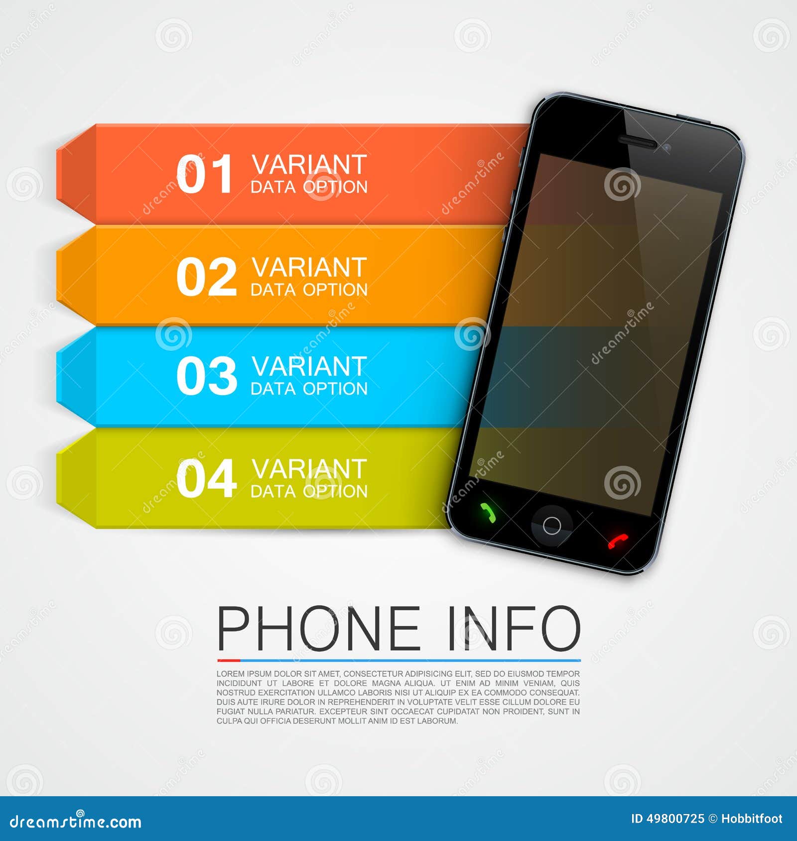 Phone info banner stock vector. Illustration of connection - 49800725