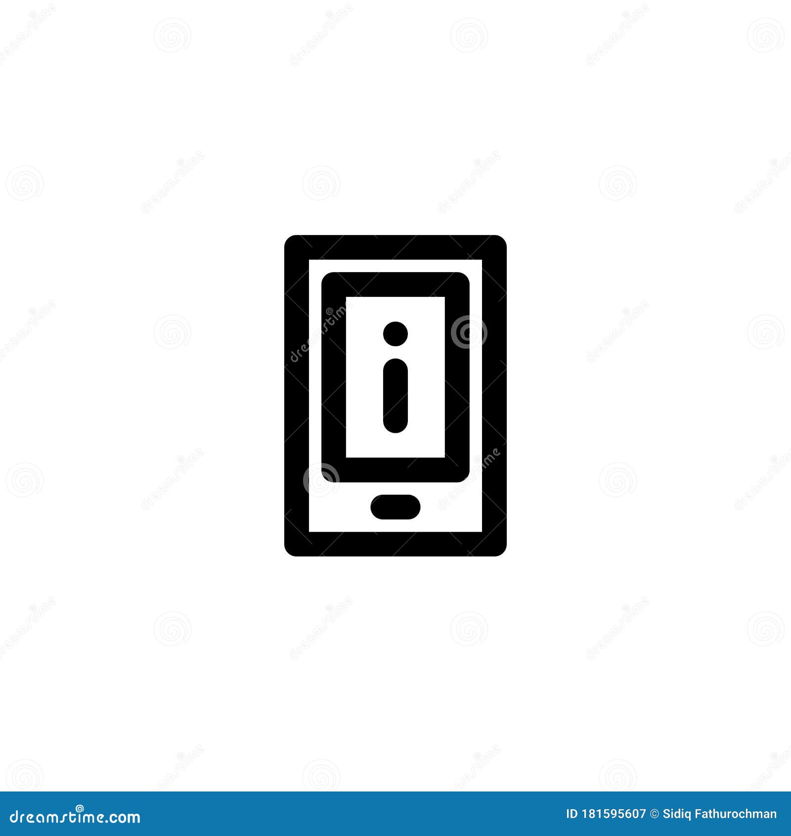 Phone Information Icon stock vector. Illustration of computer - 181595607