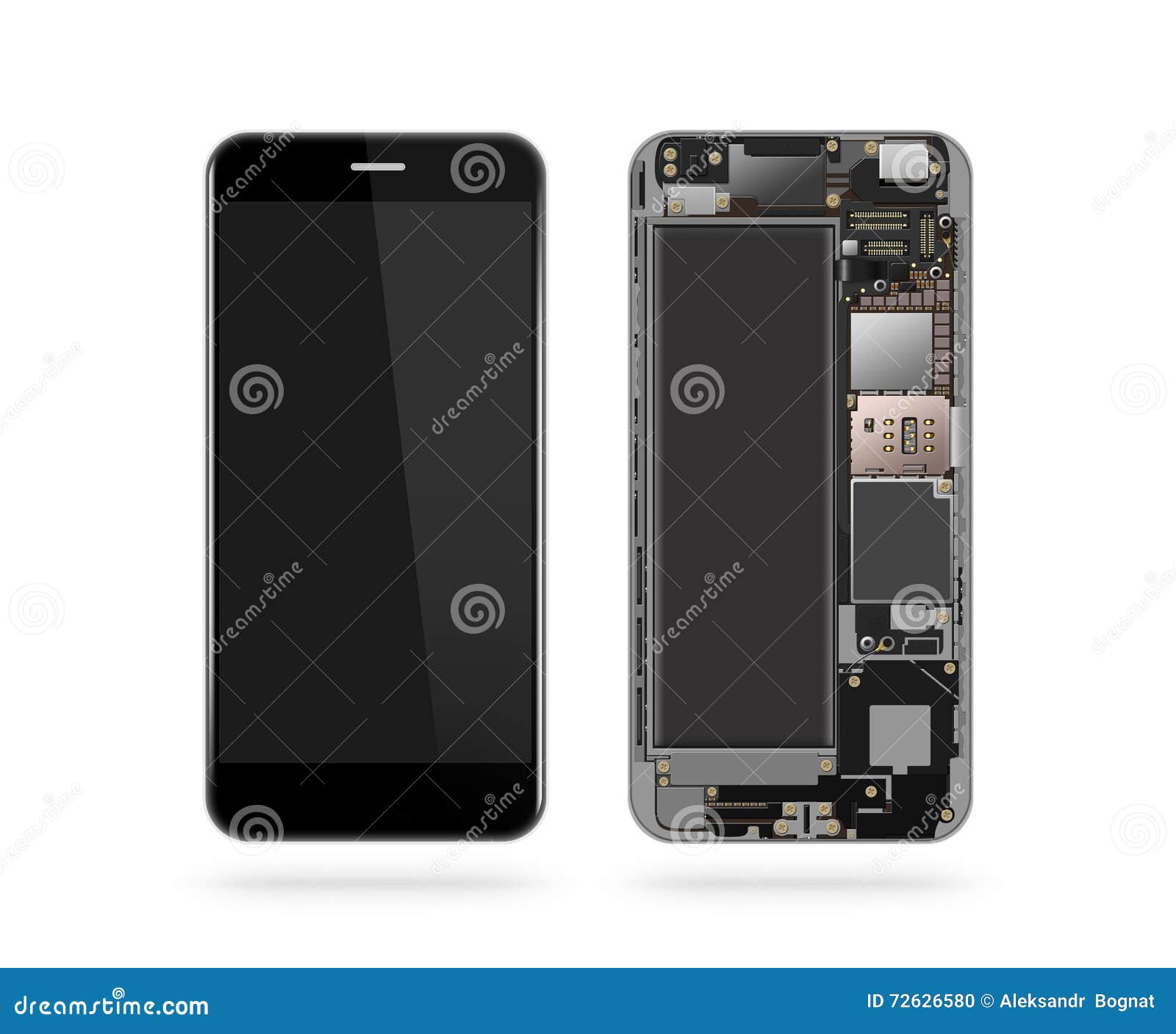 Chip On A Motherboard CPU Central Processor Unit Electronic Circuit ...