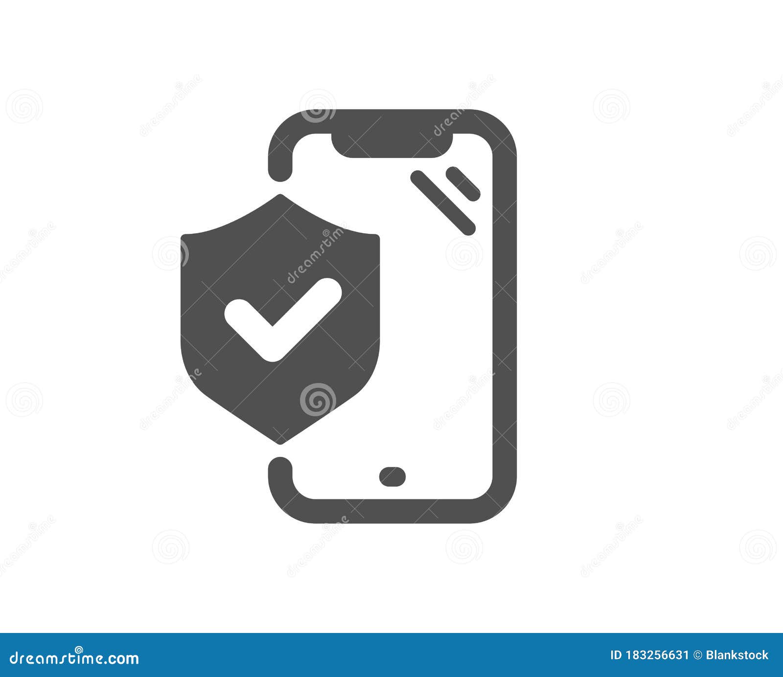 Phone Insurance Hand Icon. Risk Coverage Sign. Vector Stock Vector ...