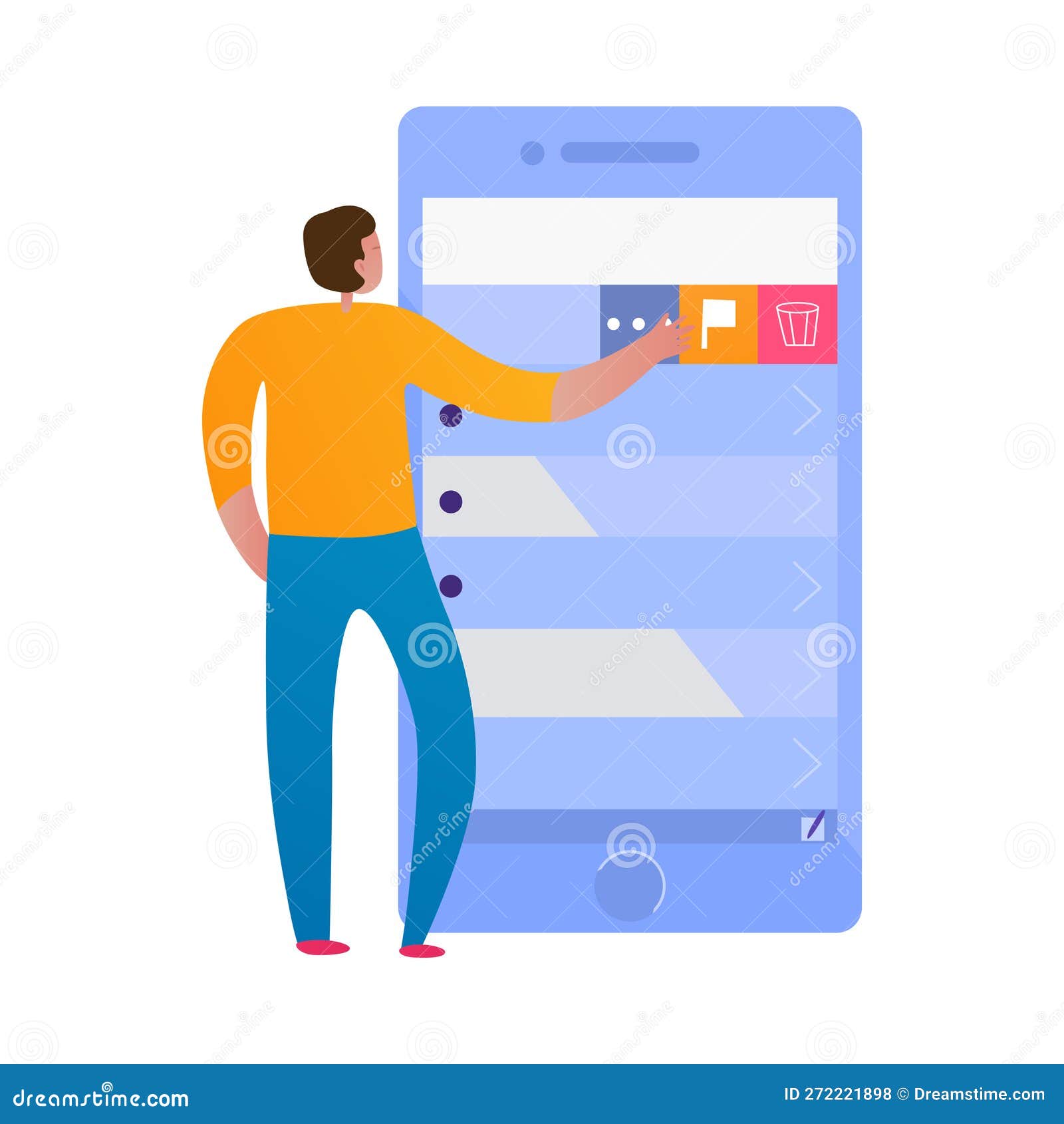 Phone Interaction Icon stock vector. Illustration of call - 272221898