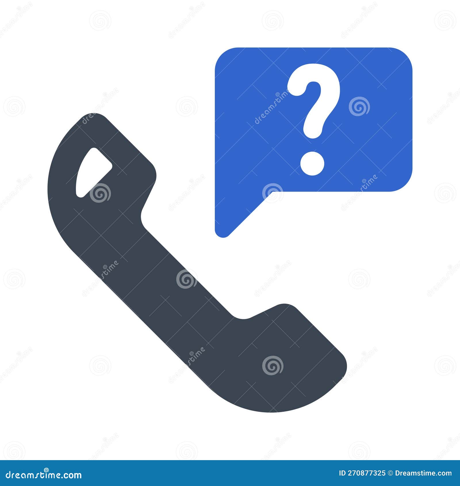 Phone interview icon stock vector. Illustration of survey - 270877325