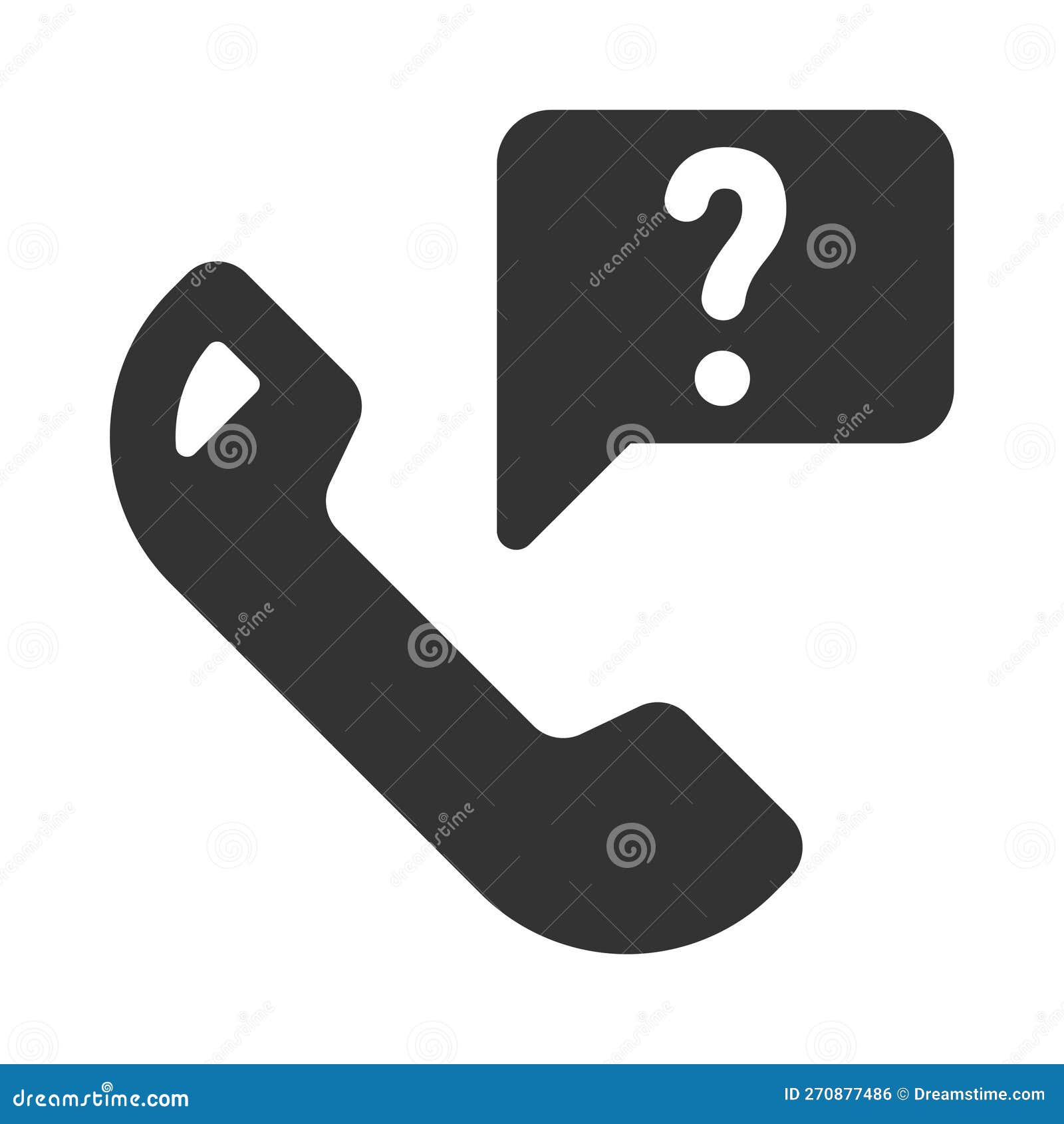 Phone interview icon stock vector. Illustration of icon - 270877486