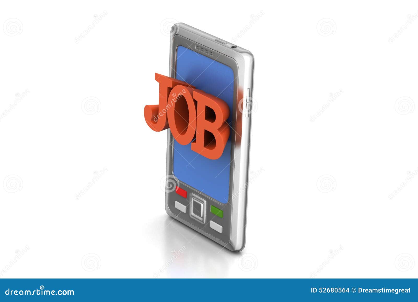 Phone with job application stock photo. Image of online - 52680564