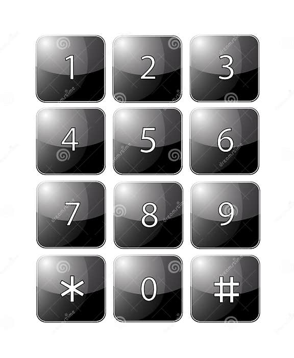 Phone keyboard stock vector. Illustration of handset, mobile - 8985094