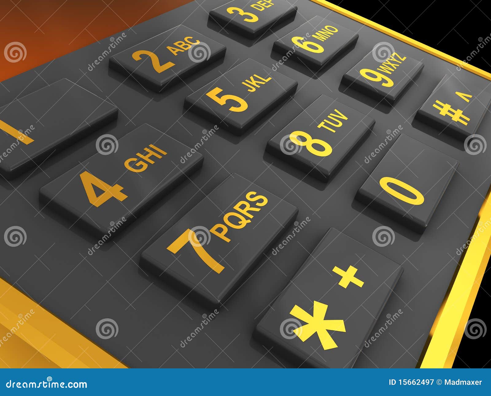 Phone keys stock illustration. Illustration of letters - 15662497