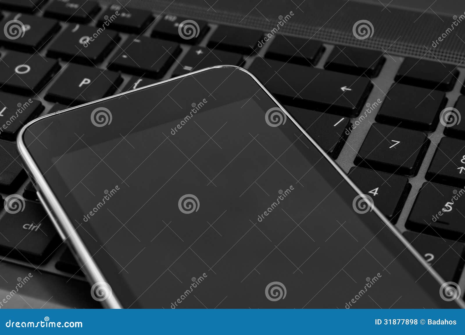 Phone and laptop stock photo. Image of closeup, equipment - 31877898