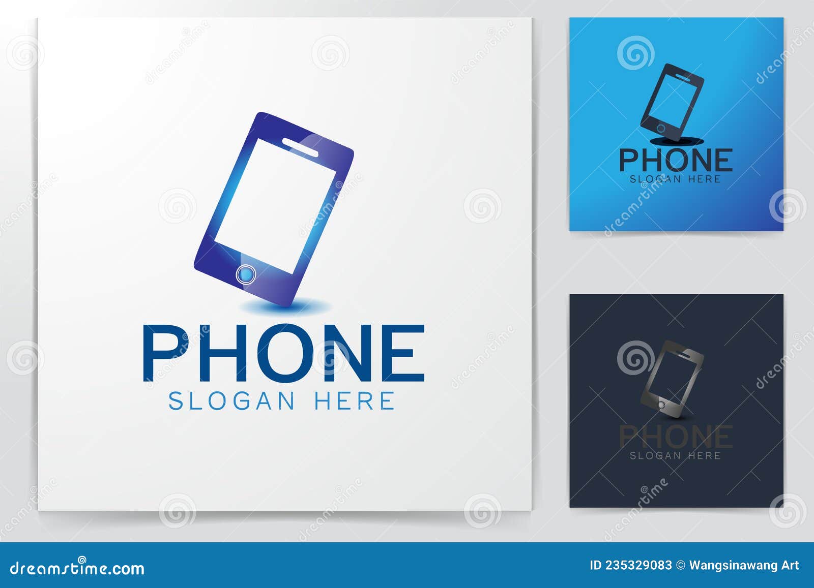 Phone Logo Design Inspiration Stock Vector - Illustration of internet ...