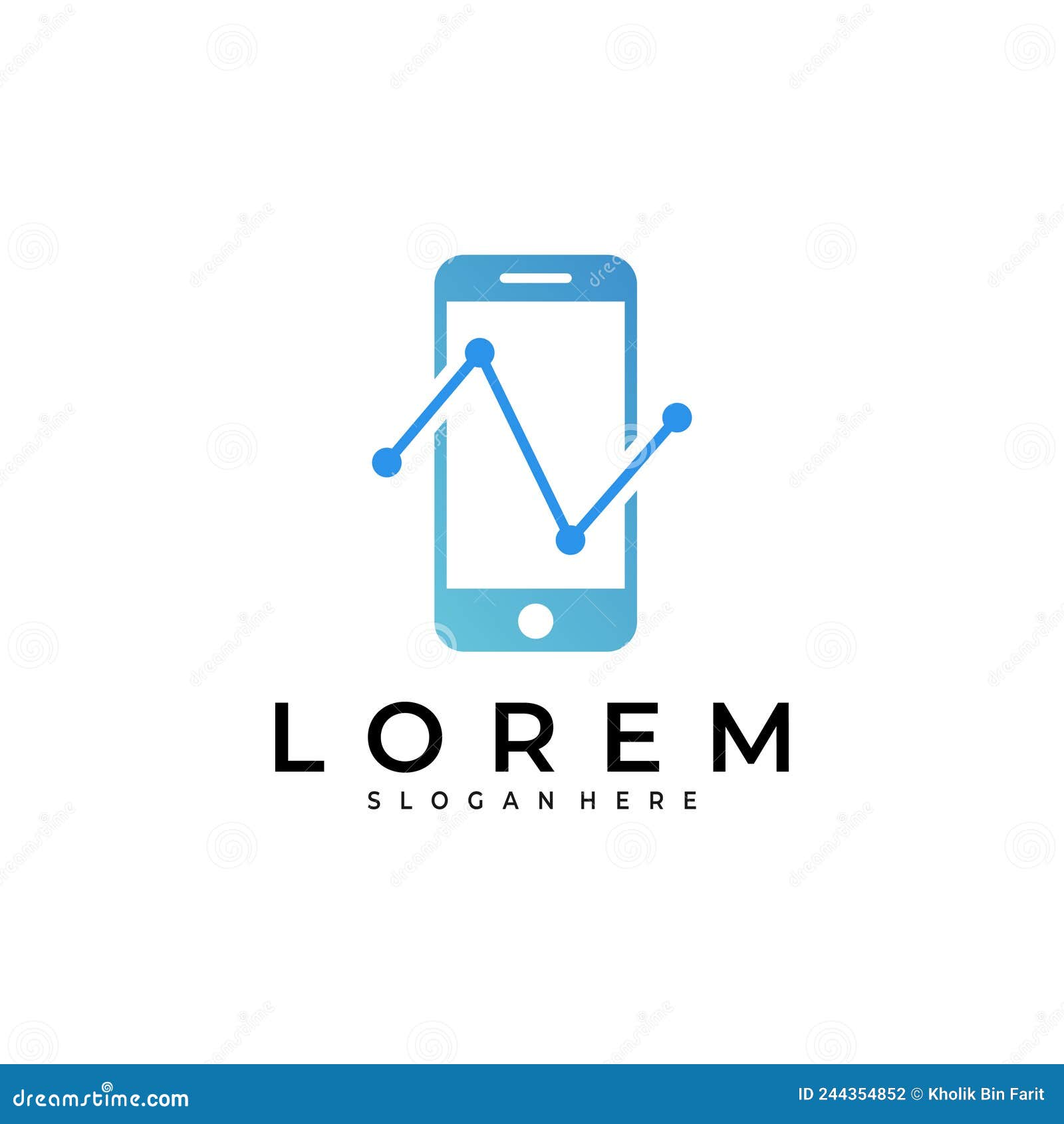 Phone Logo Vector Design Template Stock Vector - Illustration of honed ...