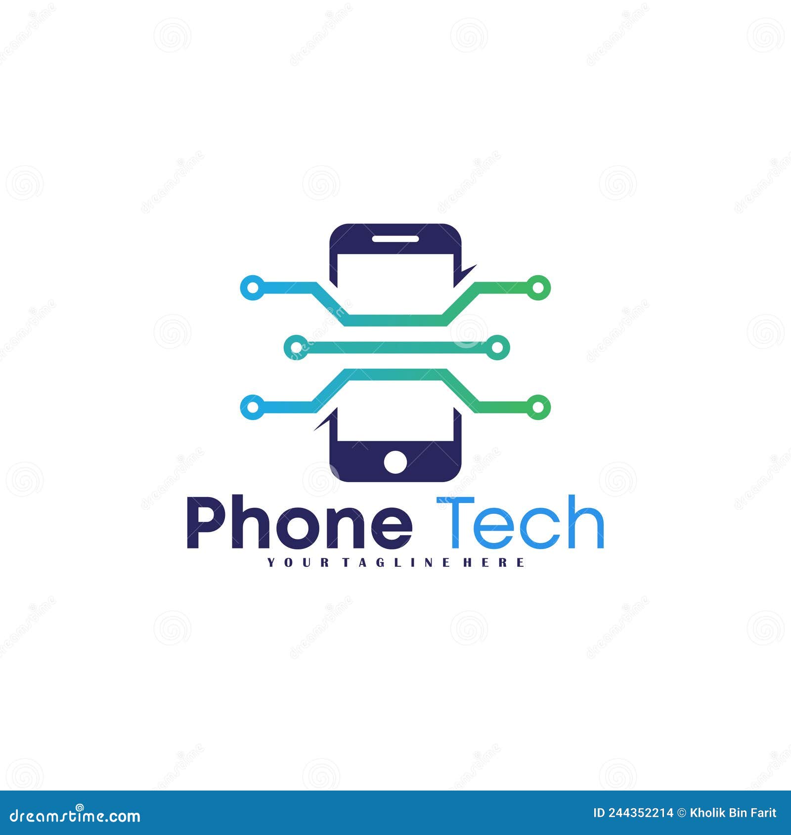 Phone Logo Vector Design Template Stock Vector - Illustration of honed ...