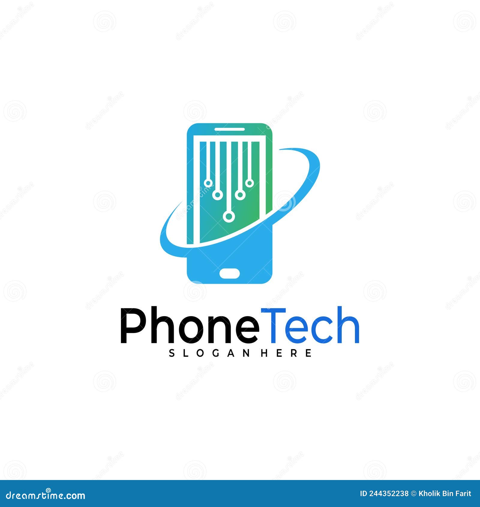 Phone Logo Vector Design Template Stock Vector - Illustration of ...