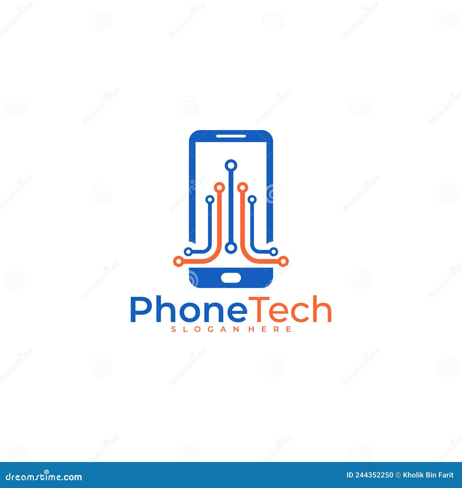 Phone Logo Vector Design Template Stock Vector - Illustration of ...