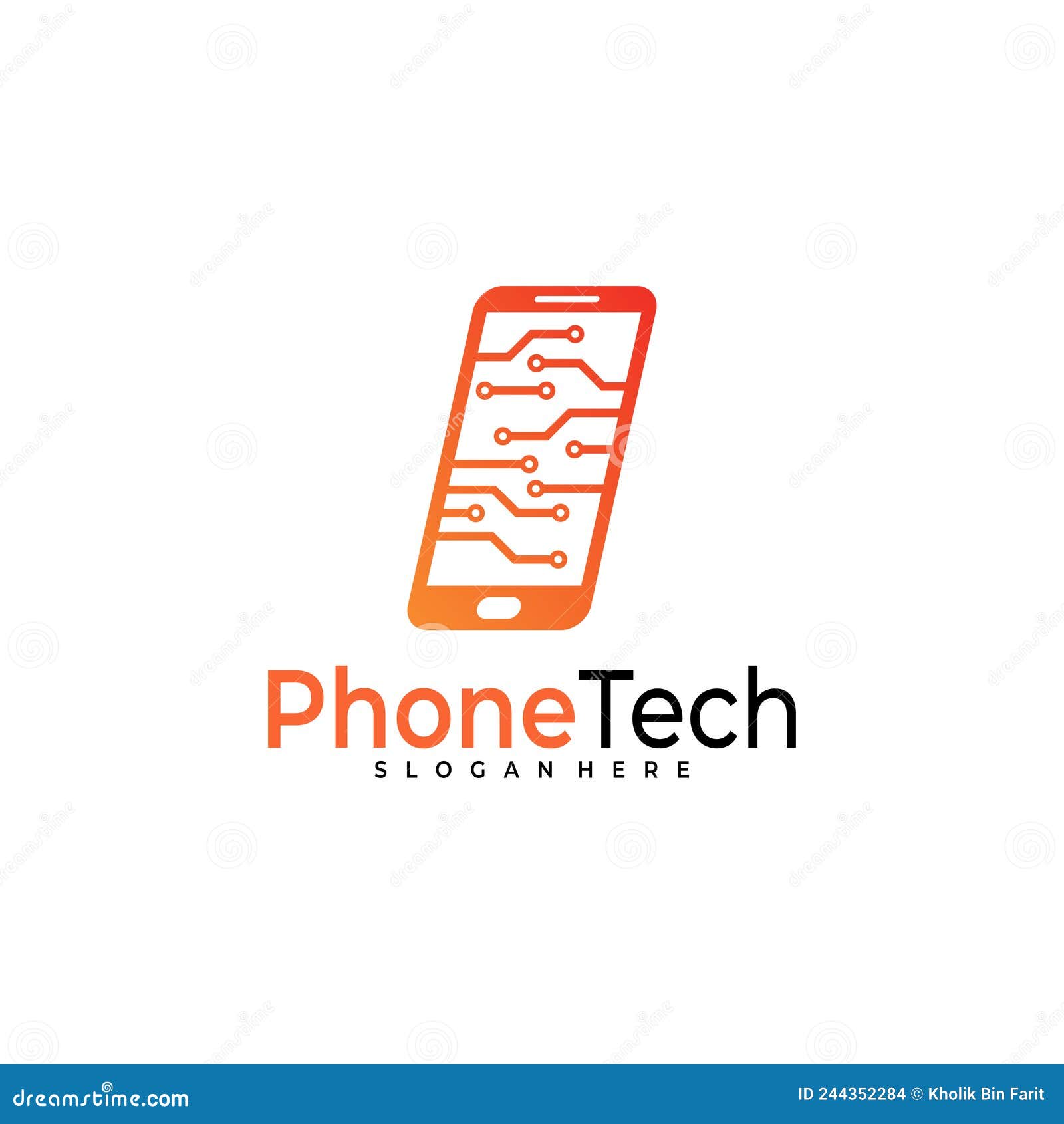 Phone Logo Vector Design Template Stock Vector - Illustration of modern ...