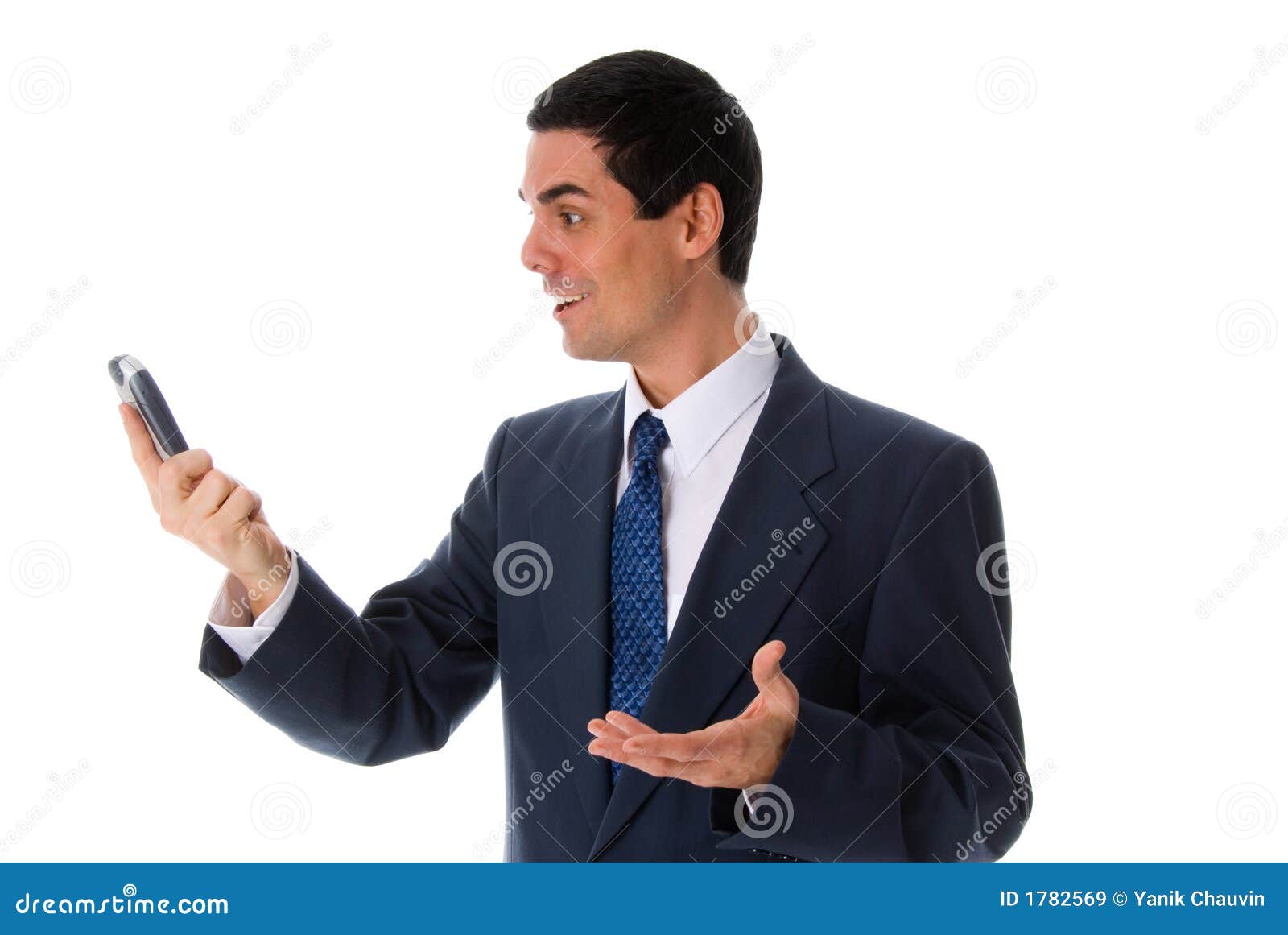 Phone man stock image. Image of shirt, employer, serious - 1782569