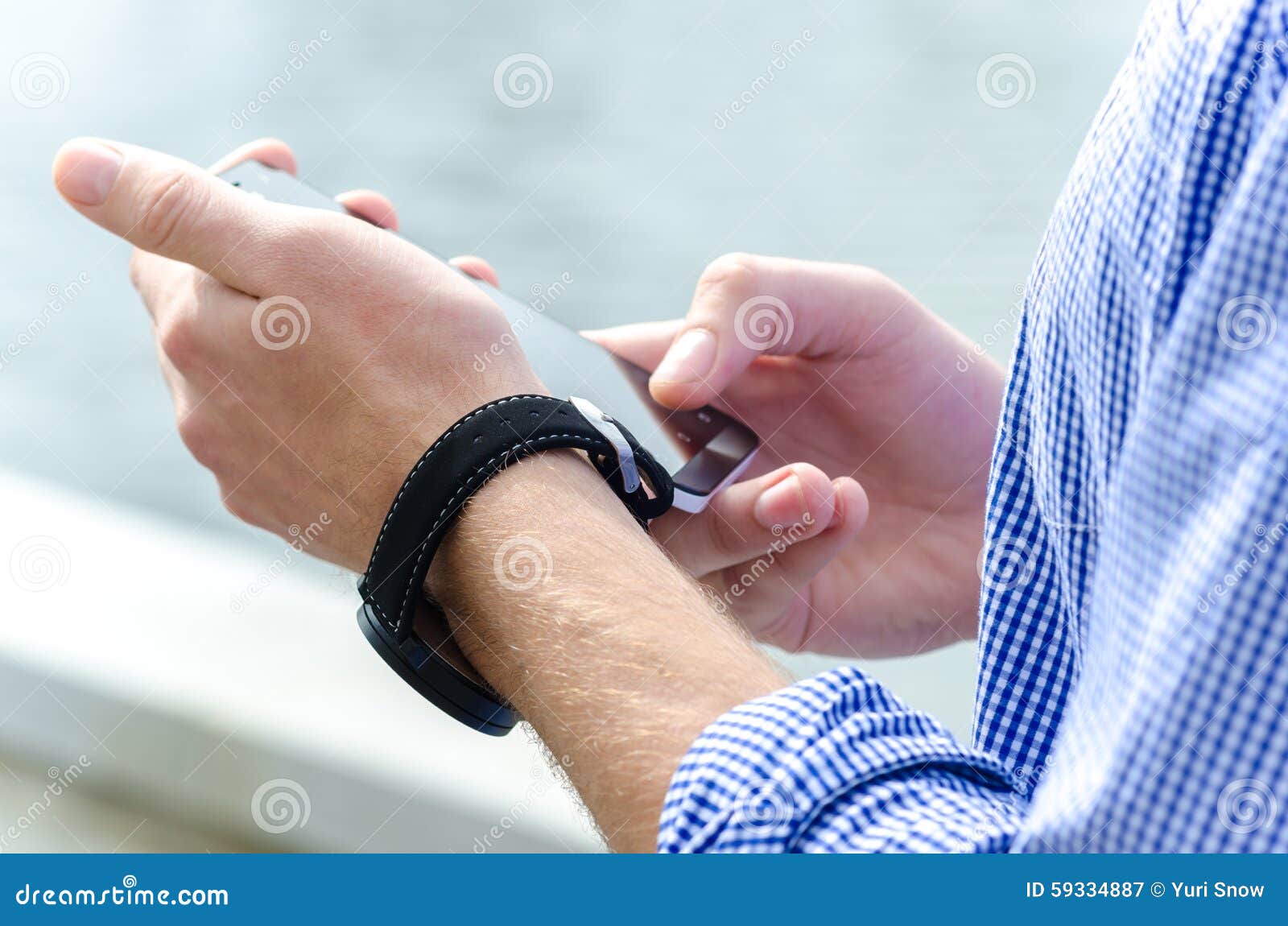 Phone in the man hand stock image. Image of internet - 59334887