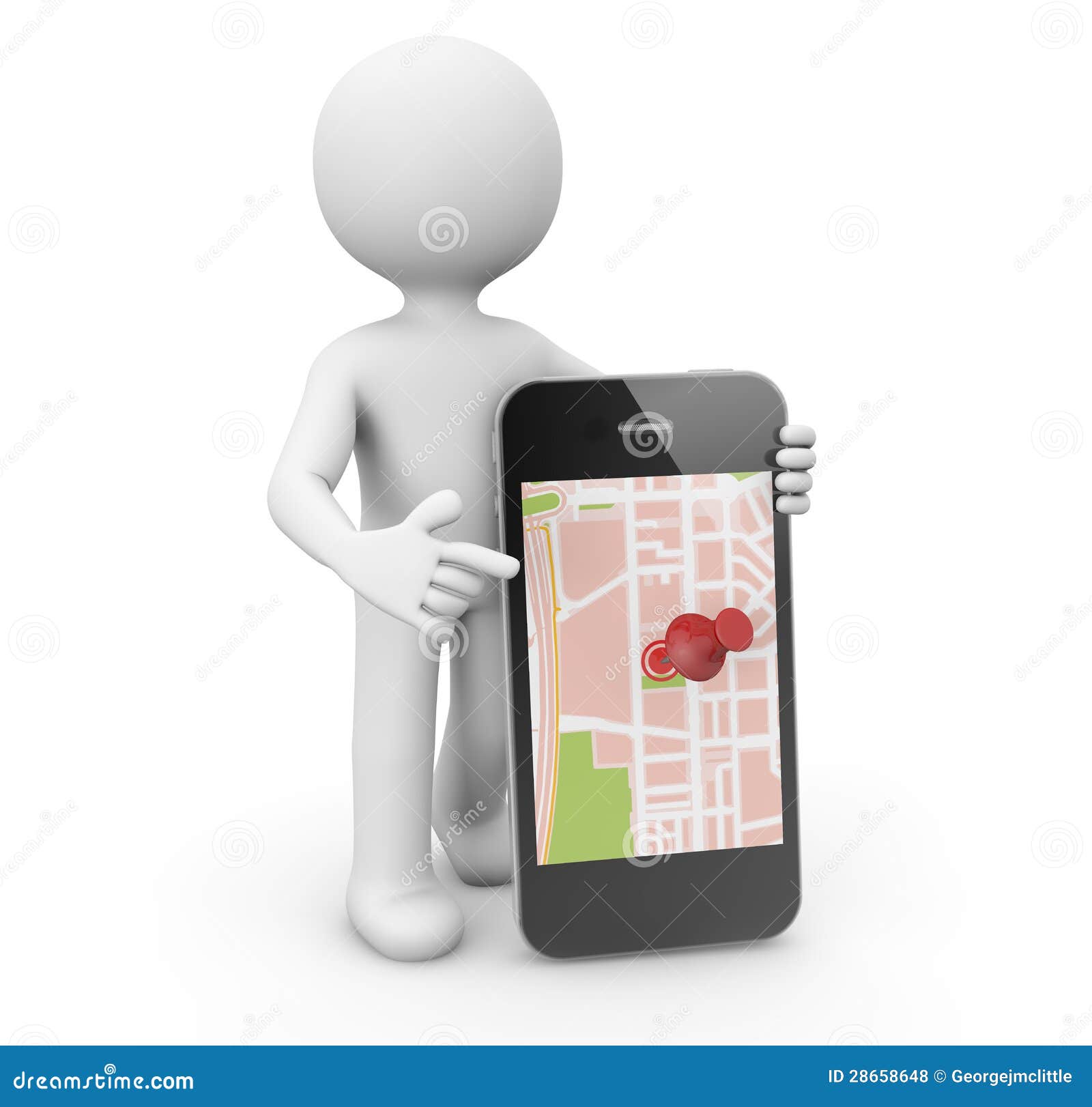 Phone map stock illustration. Illustration of location - 28658648