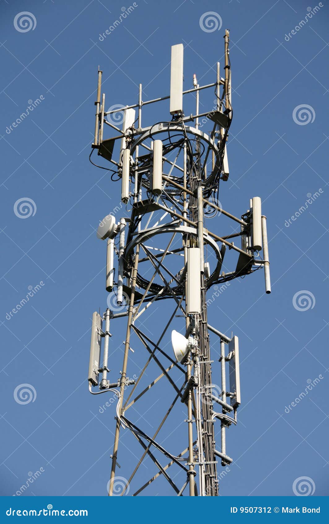 Phone mast stock photo. Image of industrial, aerial, cellular - 9507312