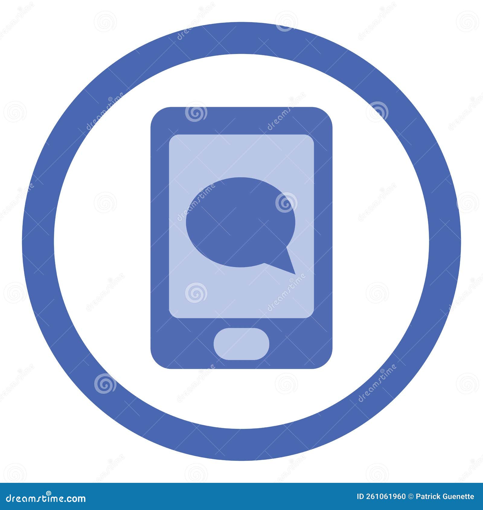 Phone Messages Technology, Icon Stock Vector - Illustration of ...