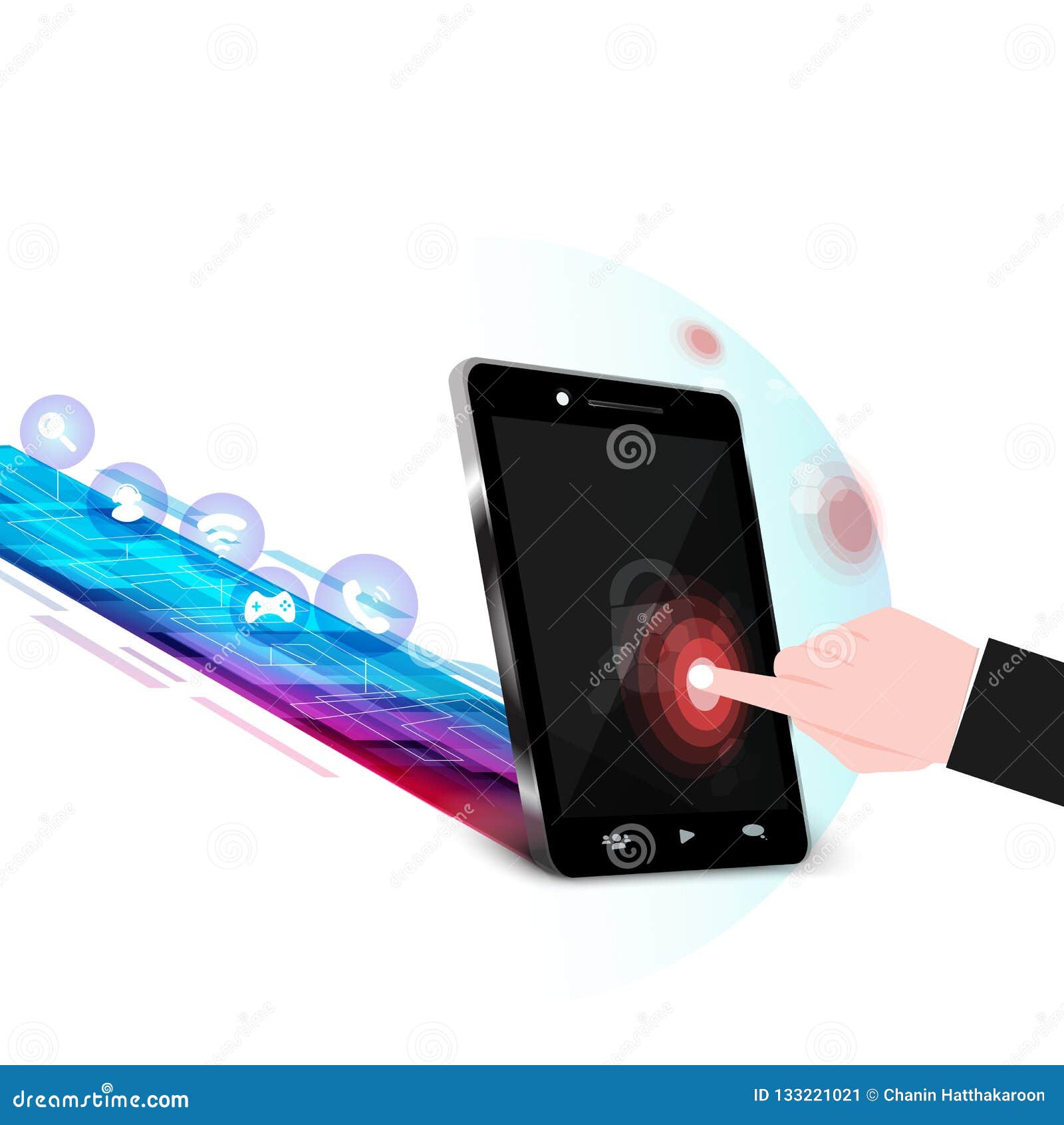 Phone and Mobile Data Protection System, Security of Infographic Icons ... Phone and Mobile Data Protection System, Security of Infographic Icons ...
