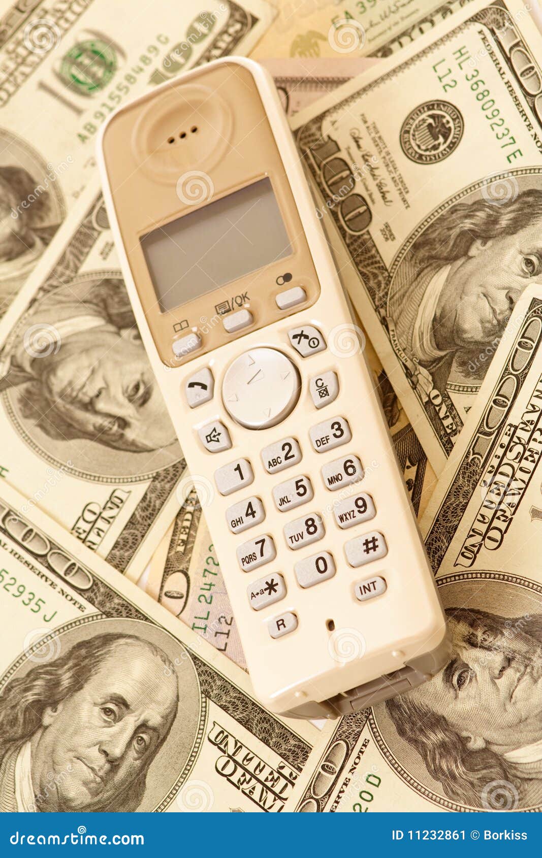 Phone and money stock image. Image of communication, wealth - 11232861