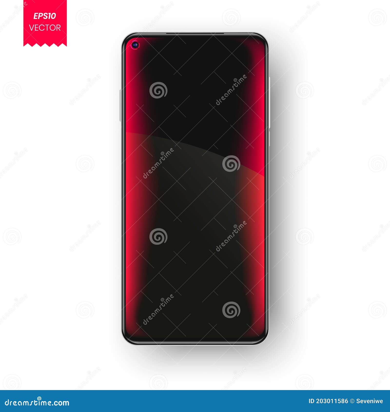 Notification Screen UI Design. Phone Notification Windows Template On A ...