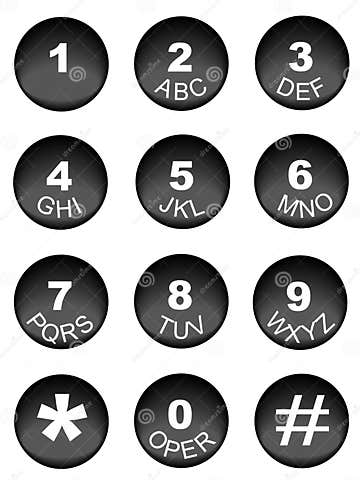 Phone number key pad stock vector. Illustration of close - 4597415