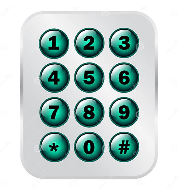 Phone Number Key Pad stock vector. Illustration of call - 38671064