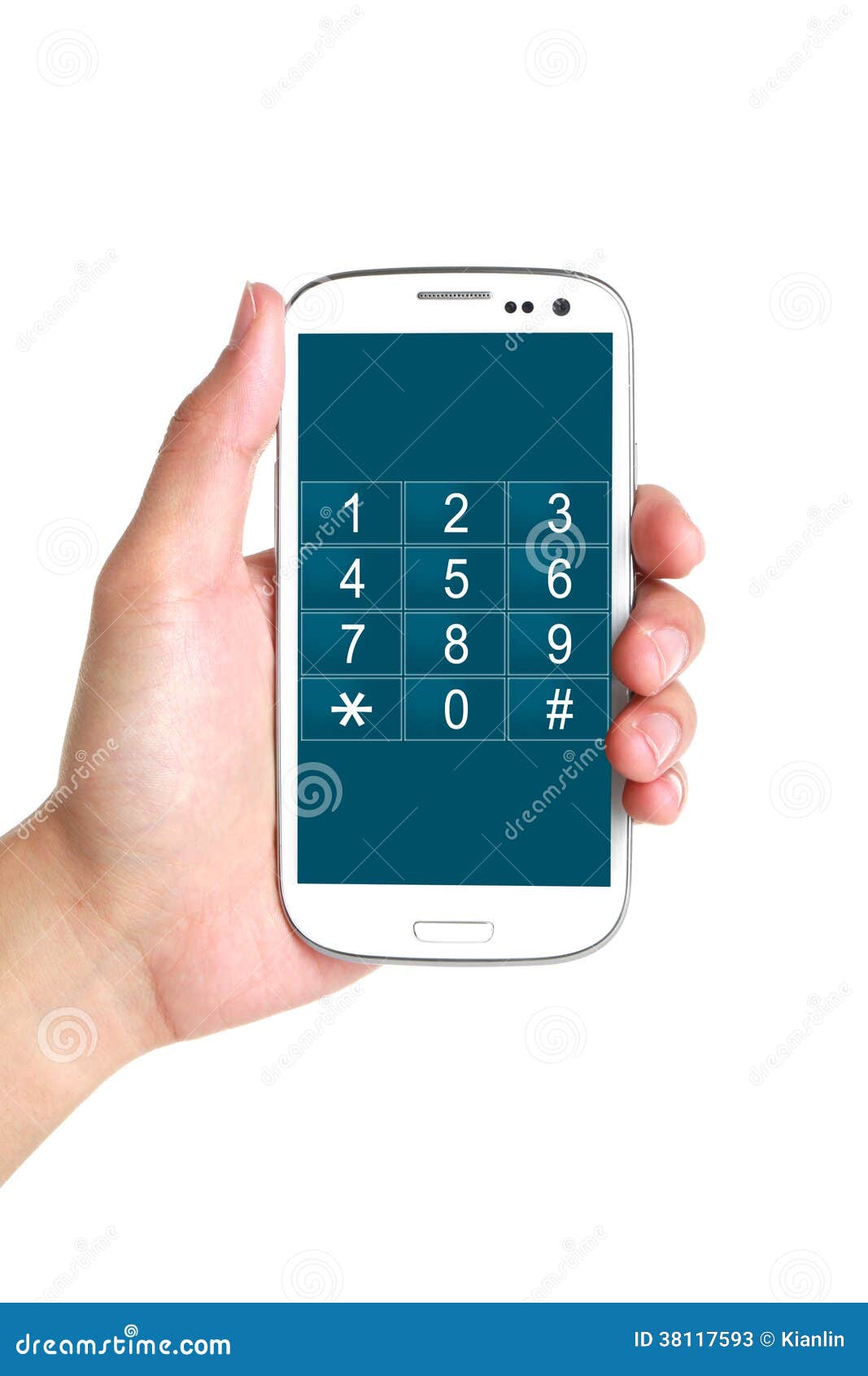 Phone Number Key Pad on Smartphone Stock Image - Image of dial, dialing ...