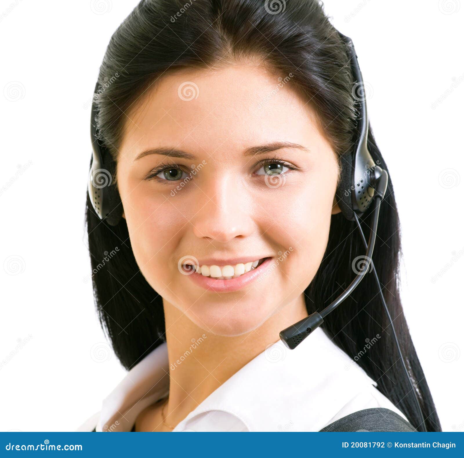 Phone operator stock photo. Image of face, assistant - 20081792