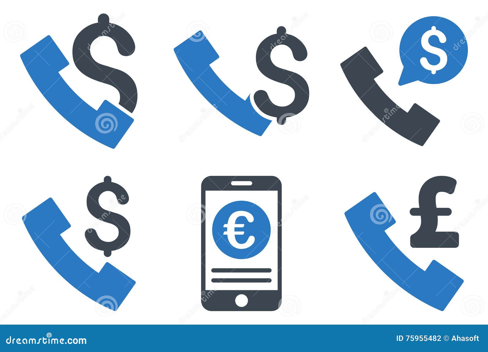 Phone Order Flat Vector Icons Stock Vector - Illustration of price ...