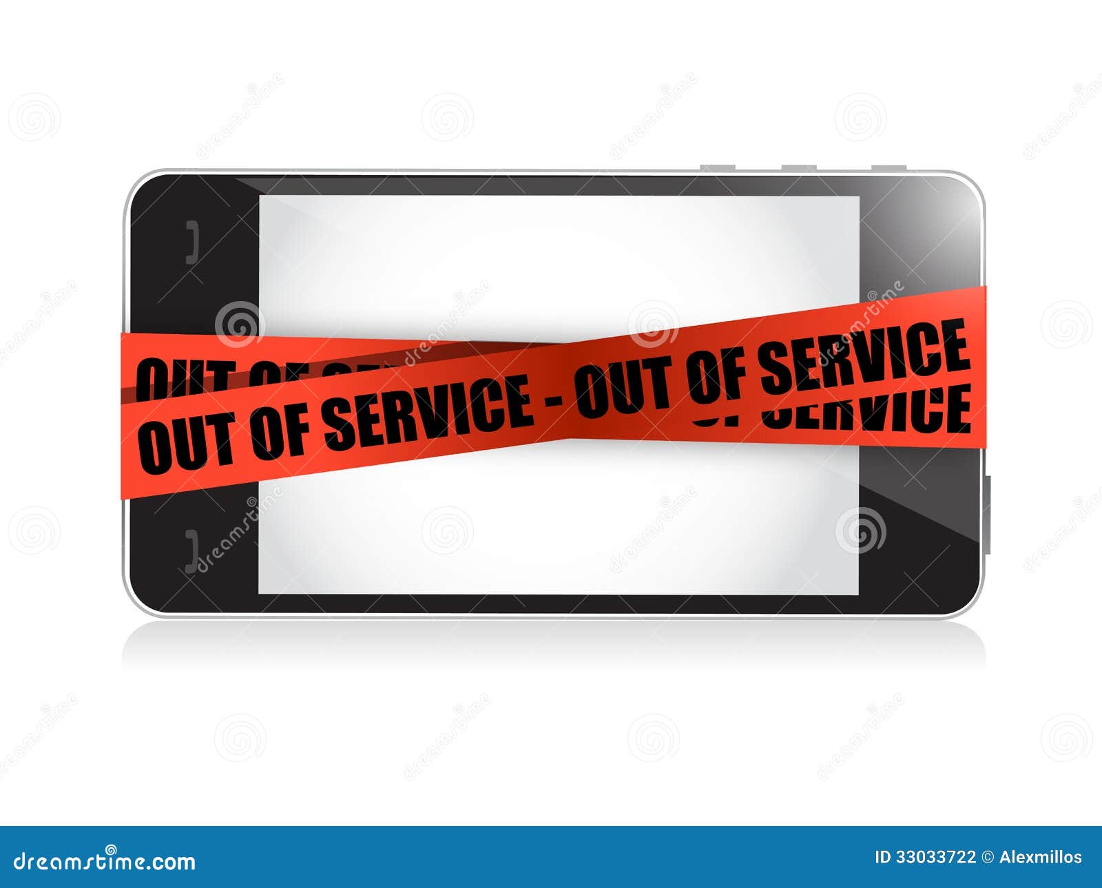 Phone Out of Service. Illustration Concept Design Stock Illustration ...